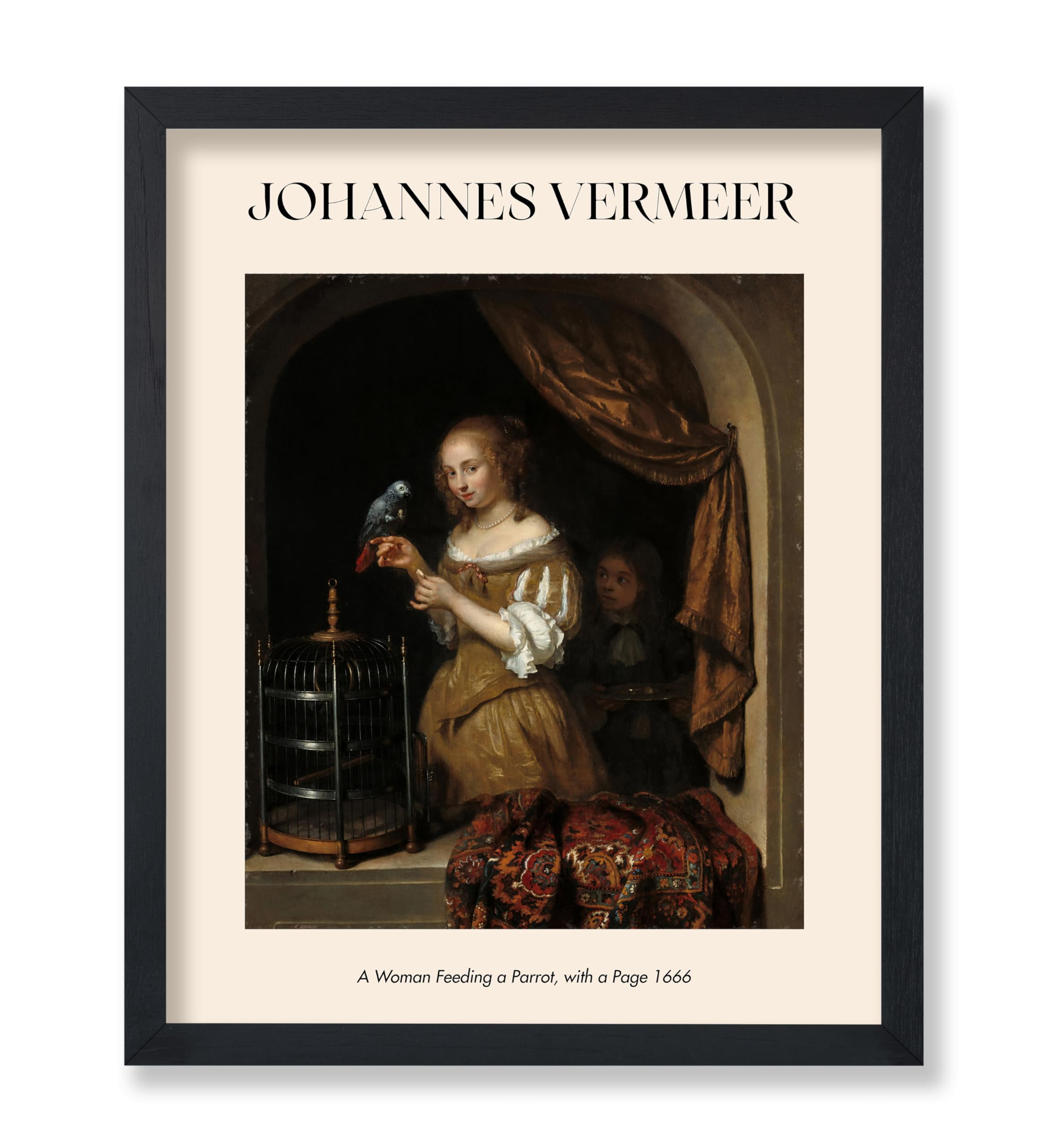 Poster Master Johannes Vermeer Poster - Lady Seated at a Virginal Print ...