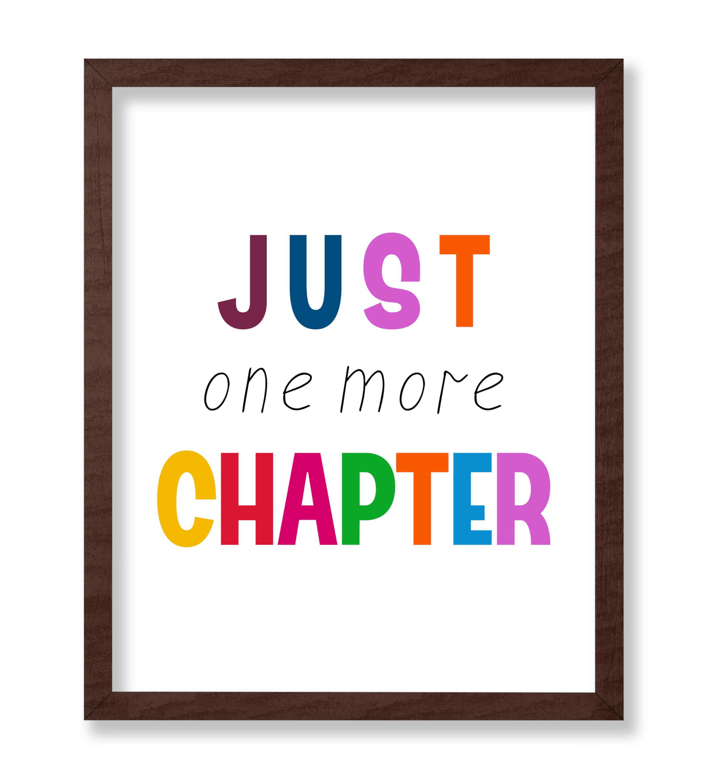 Poster Master Just One More Chapter Poster - Typography Print - Reading ...