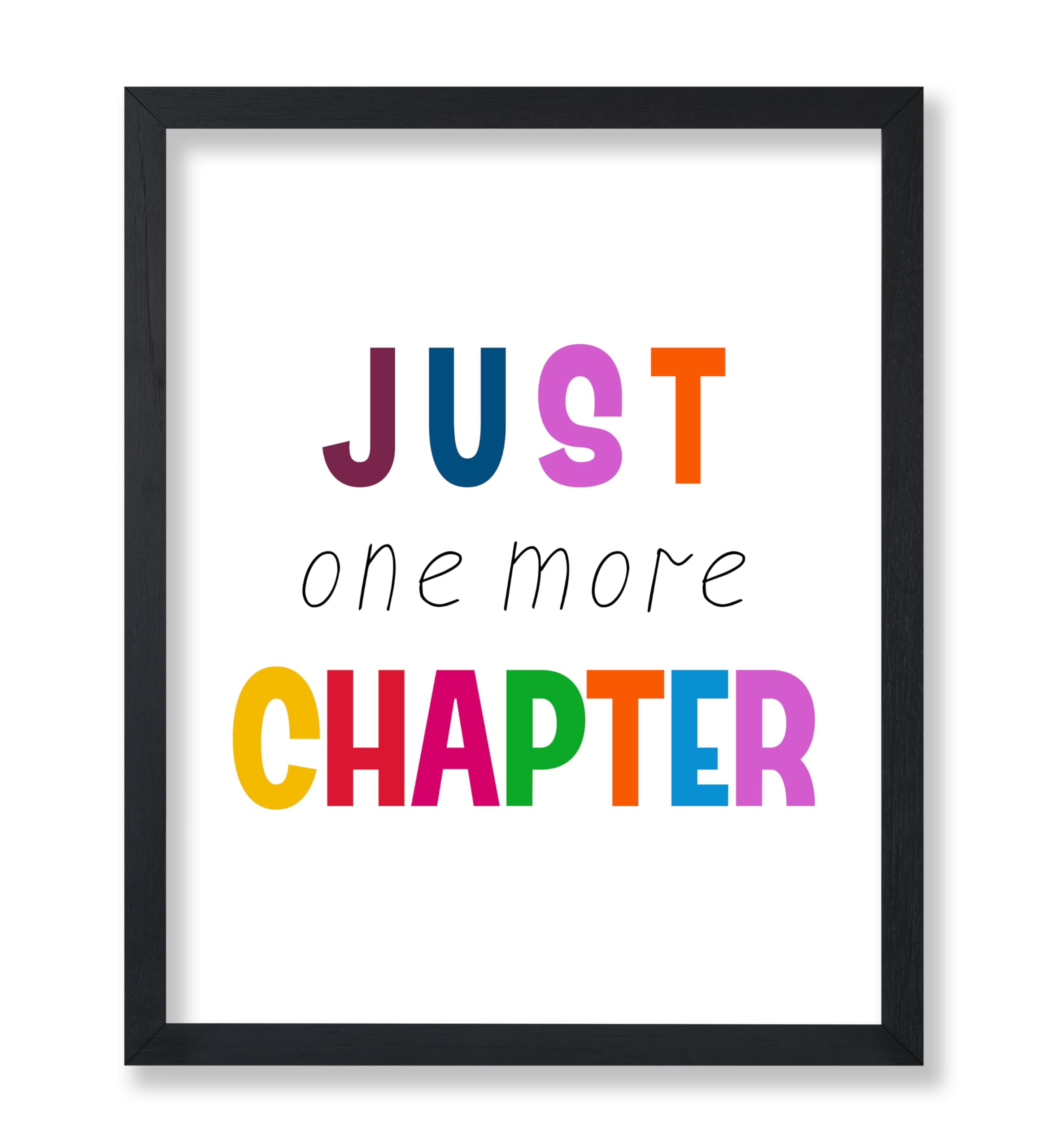 Poster Master Just One More Chapter Poster - Typography Print - Reading ...