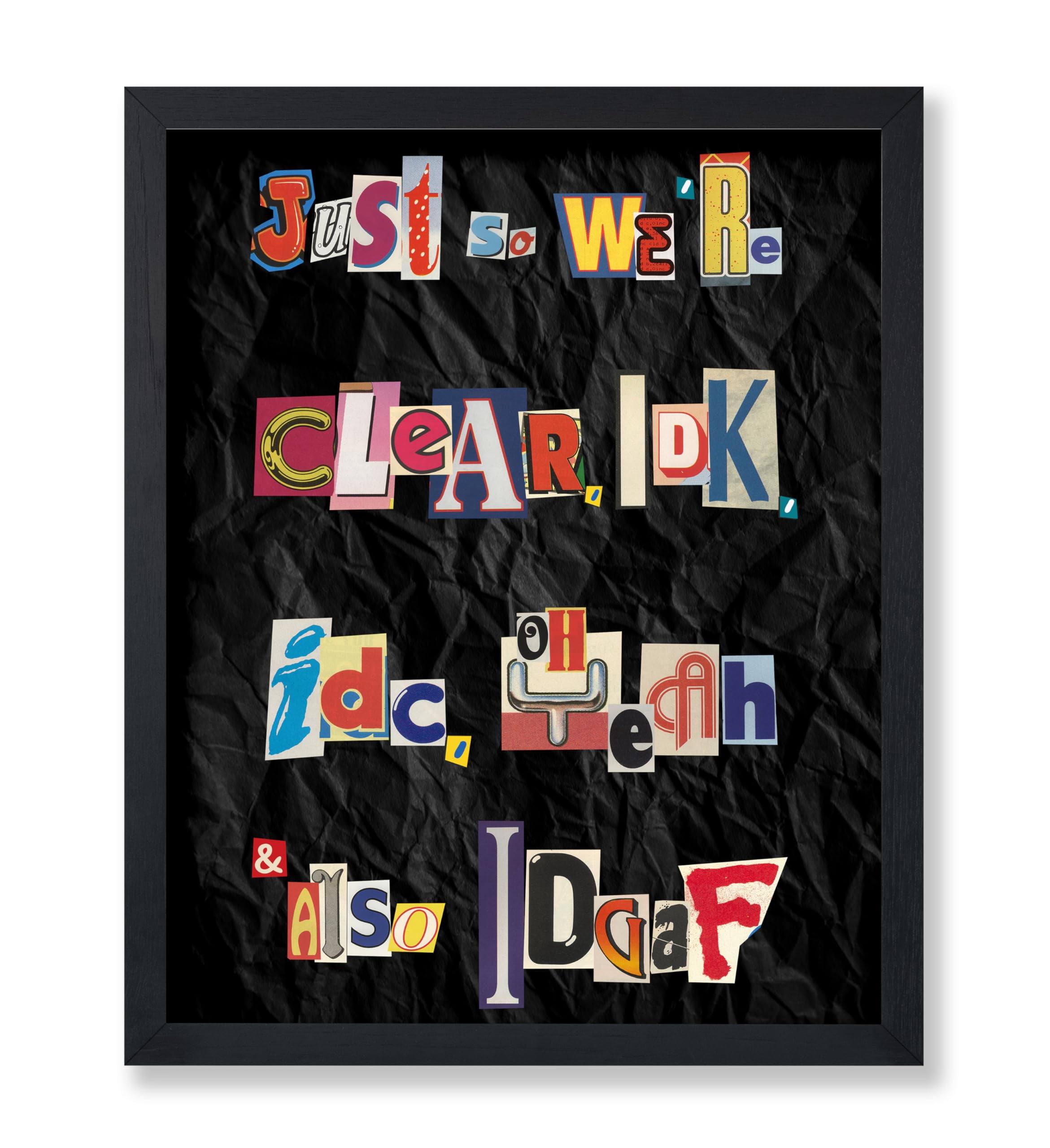 Poster Master Just So We're Clear Poster - Savage Quote Print - Funny ...