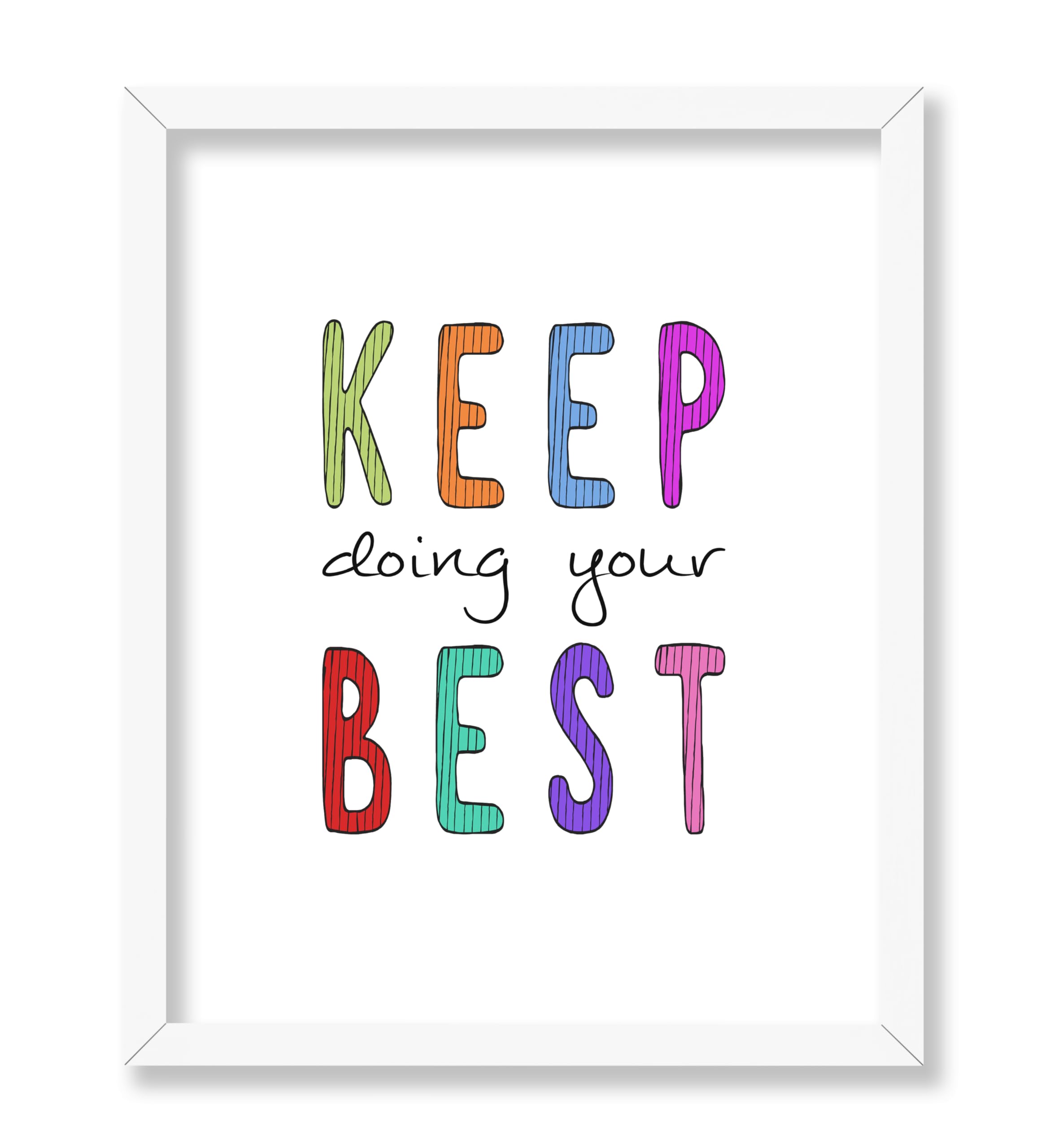 Poster Master Keep Doing Your Best Poster - Nursery Print - Typography ...