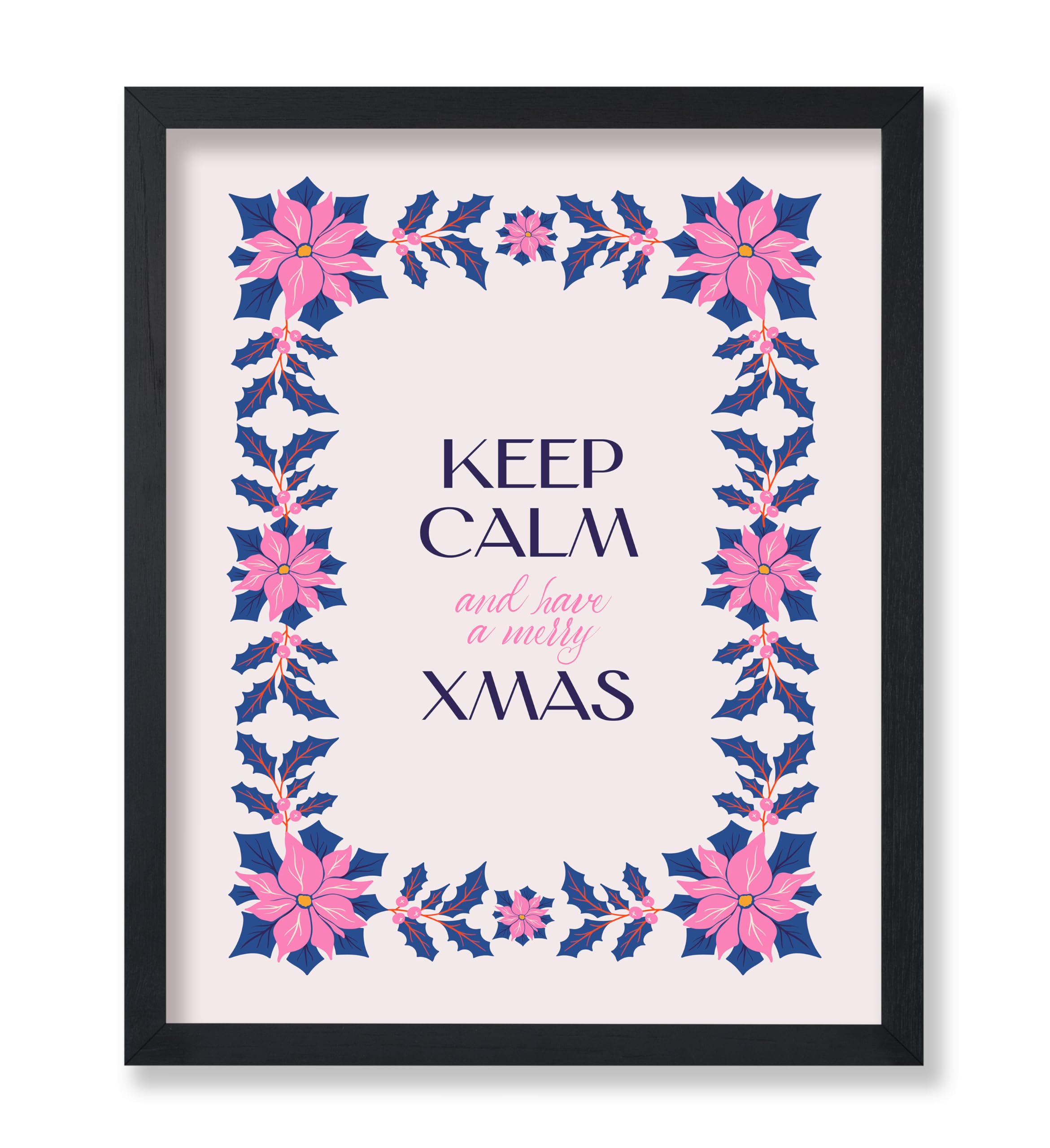 Poster Master Keep Calm Poster - Retro Merry Christmas Print - Holiday ...