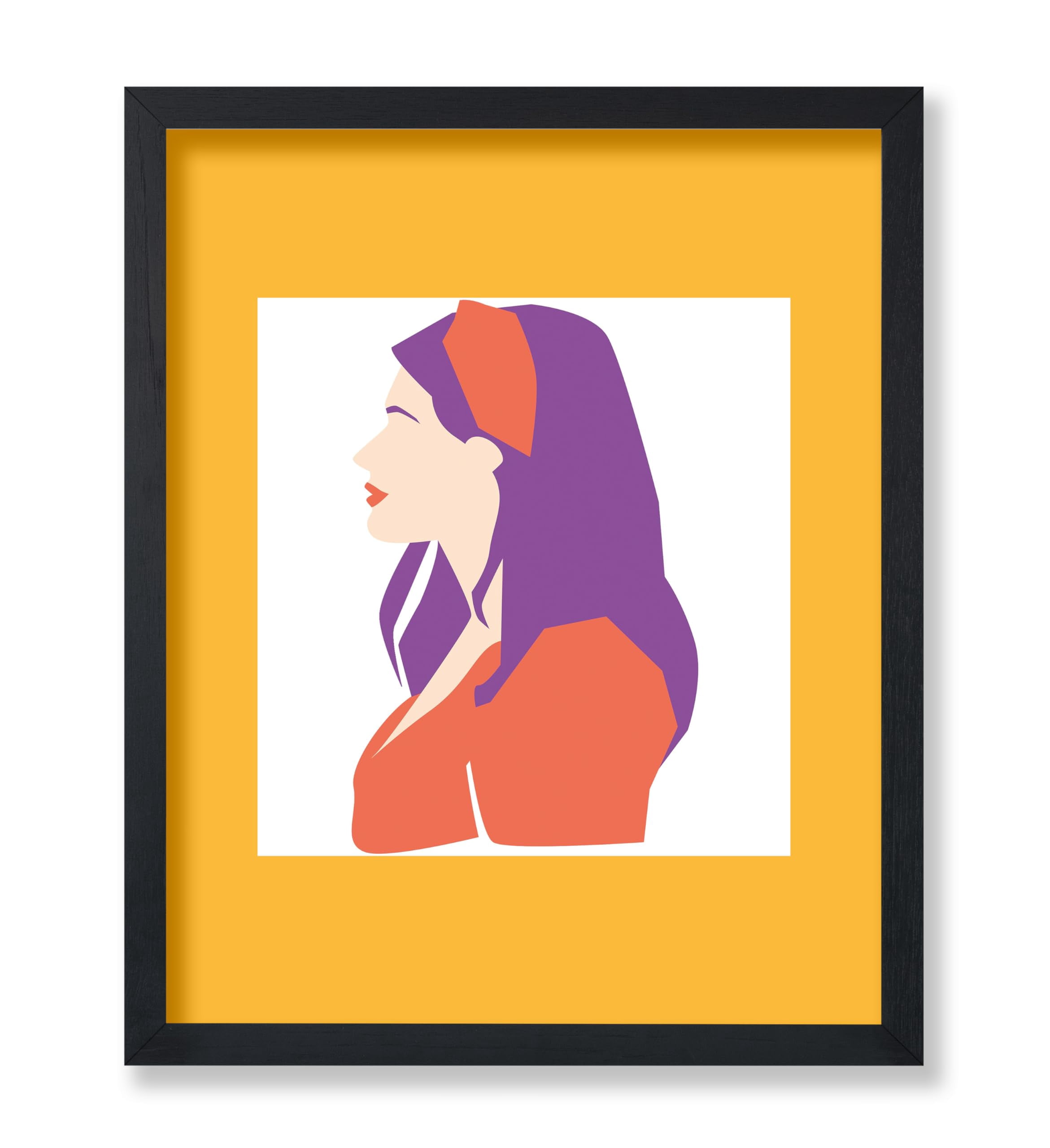 Poster Master La Femme Poster - Retro Girl in Spring Print - Abstract ...