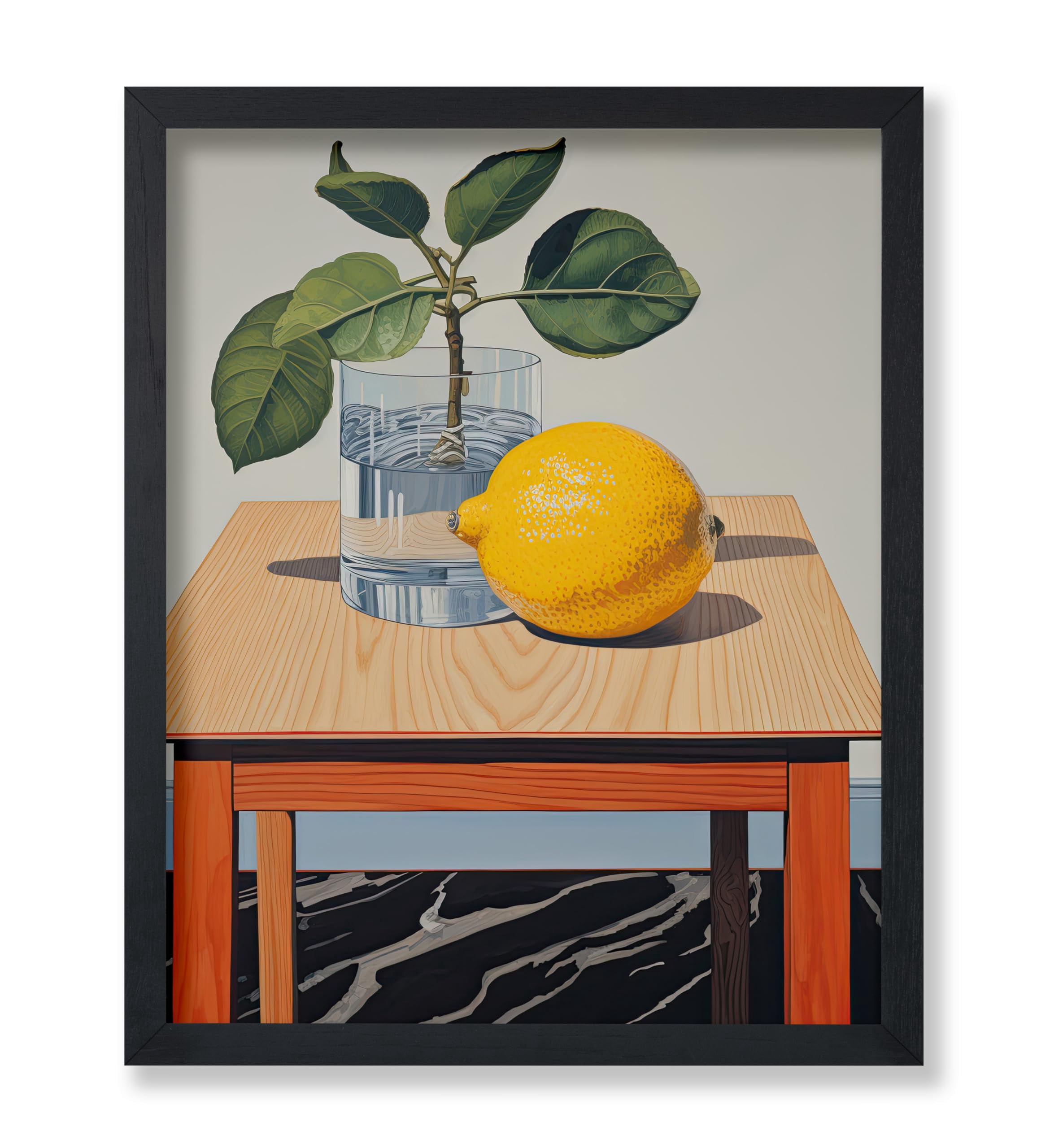 Poster Master Lemon Poster - Branch in Vase Print - Food & Drink Art ...