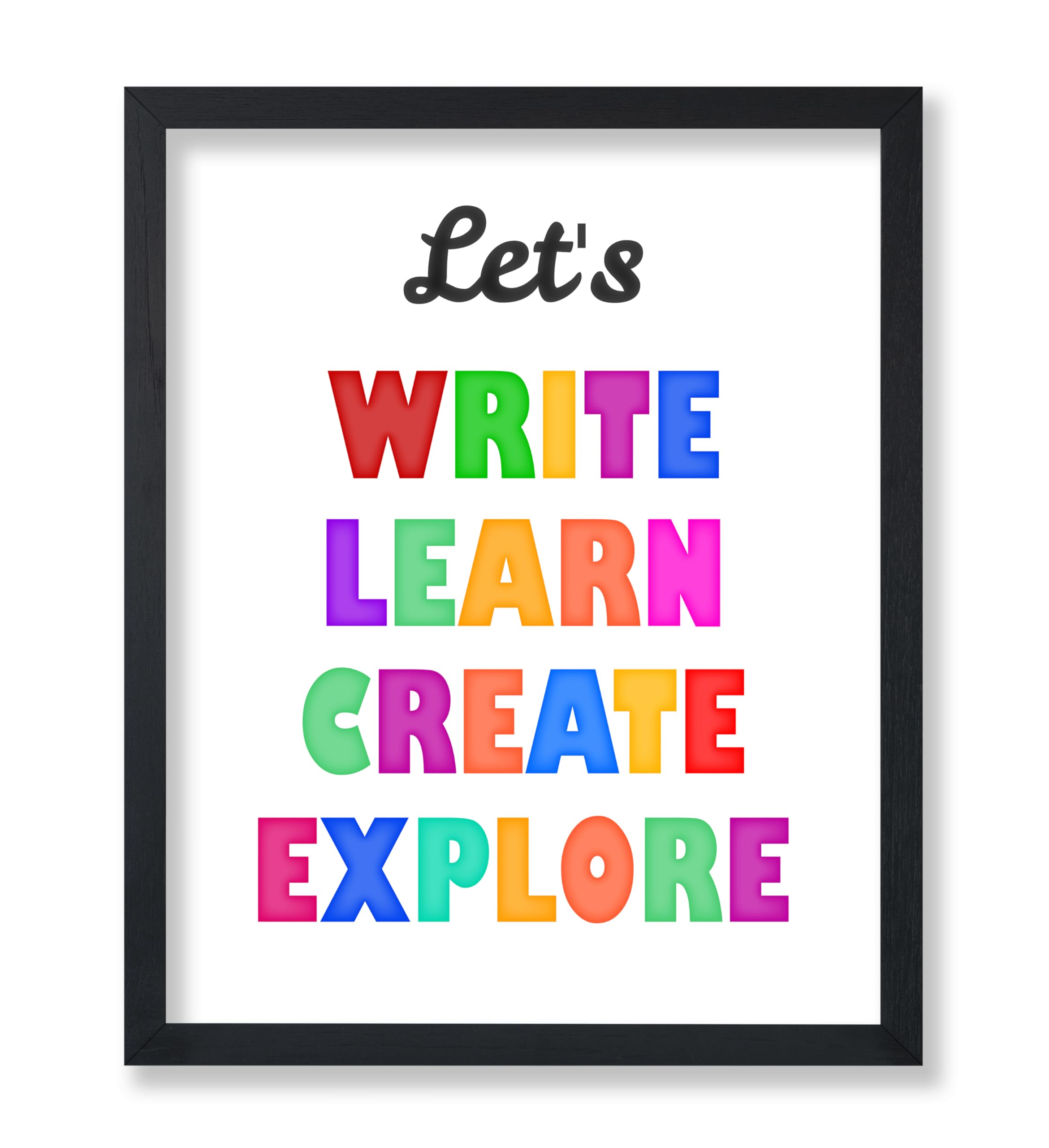 Poster Master Let's Write Poster - Nursery Print - Educational Art ...
