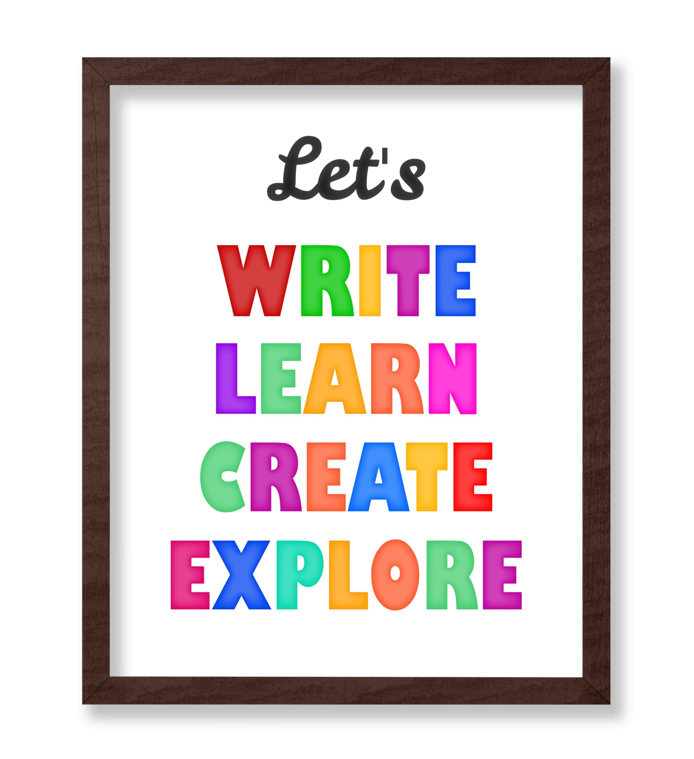Poster Master Let's Write Poster - Nursery Print - Educational Art ...