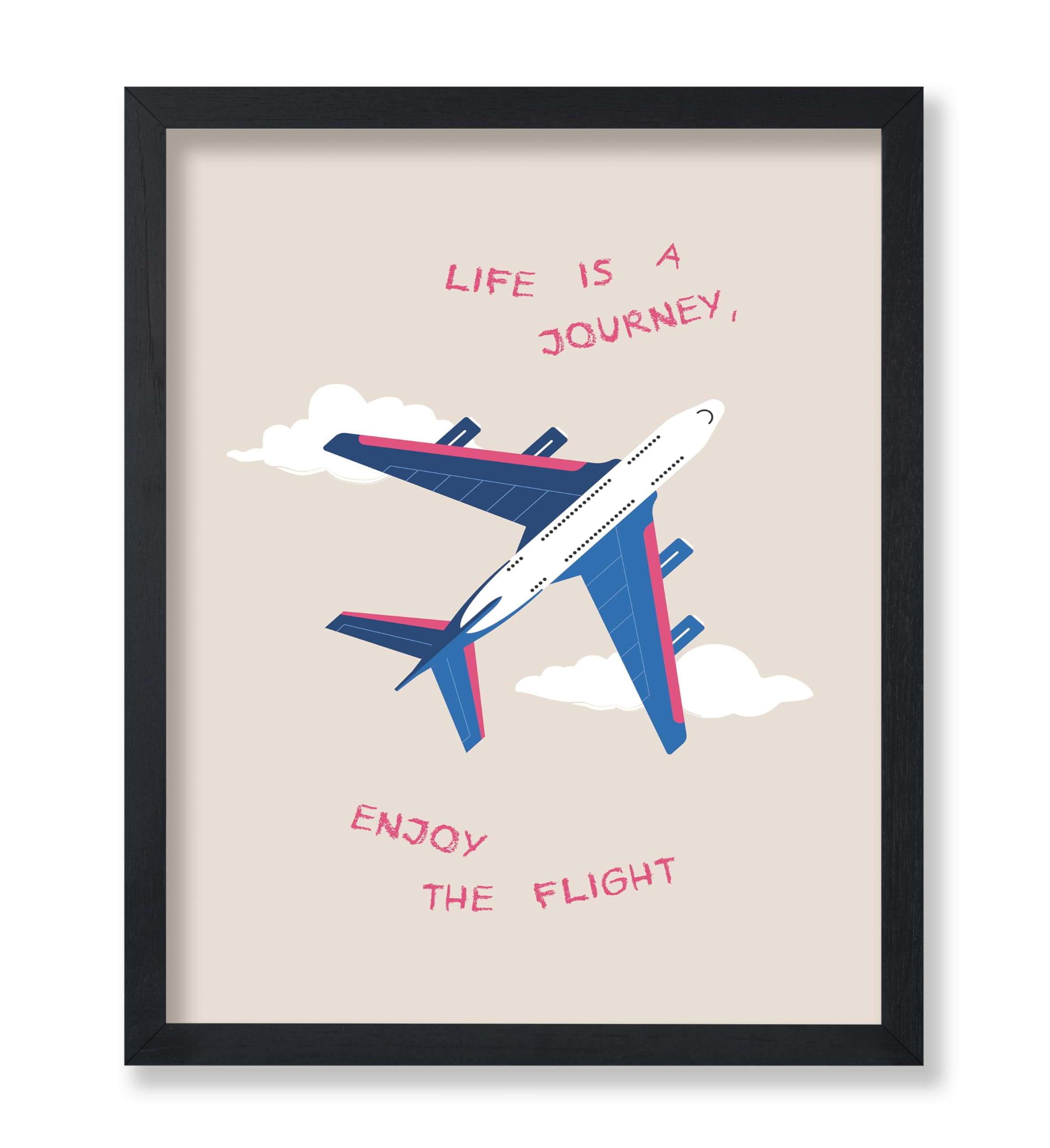 Poster Master Life Is A Journey Enjoy The Flight Poster - Retro ...