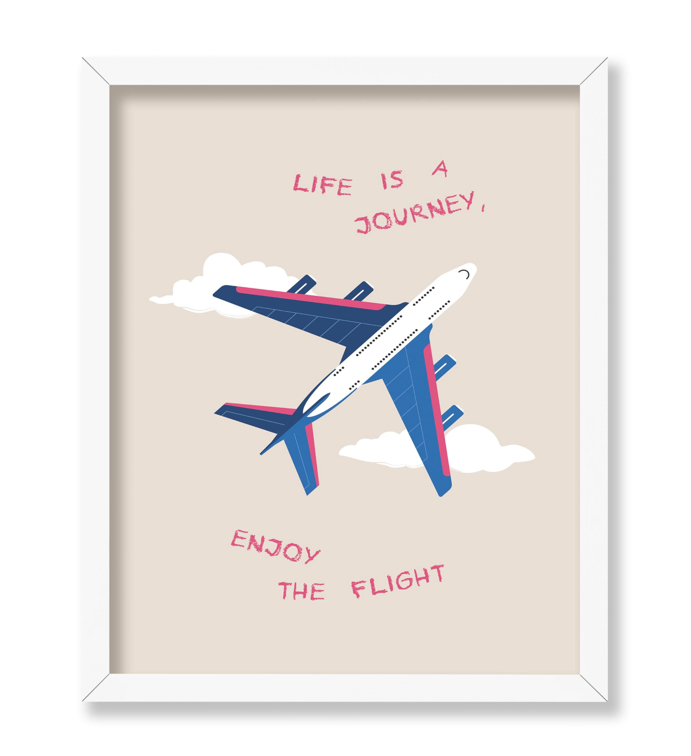 Poster Master Life Is A Journey Enjoy The Flight Poster - Retro ...