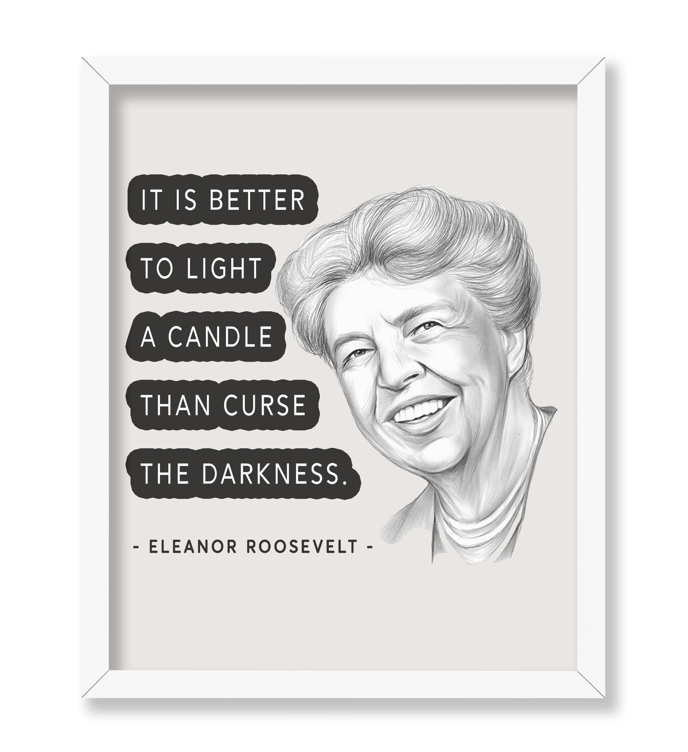 Poster Master Light A Candle Poster - Eleanor Roosevelt Print ...