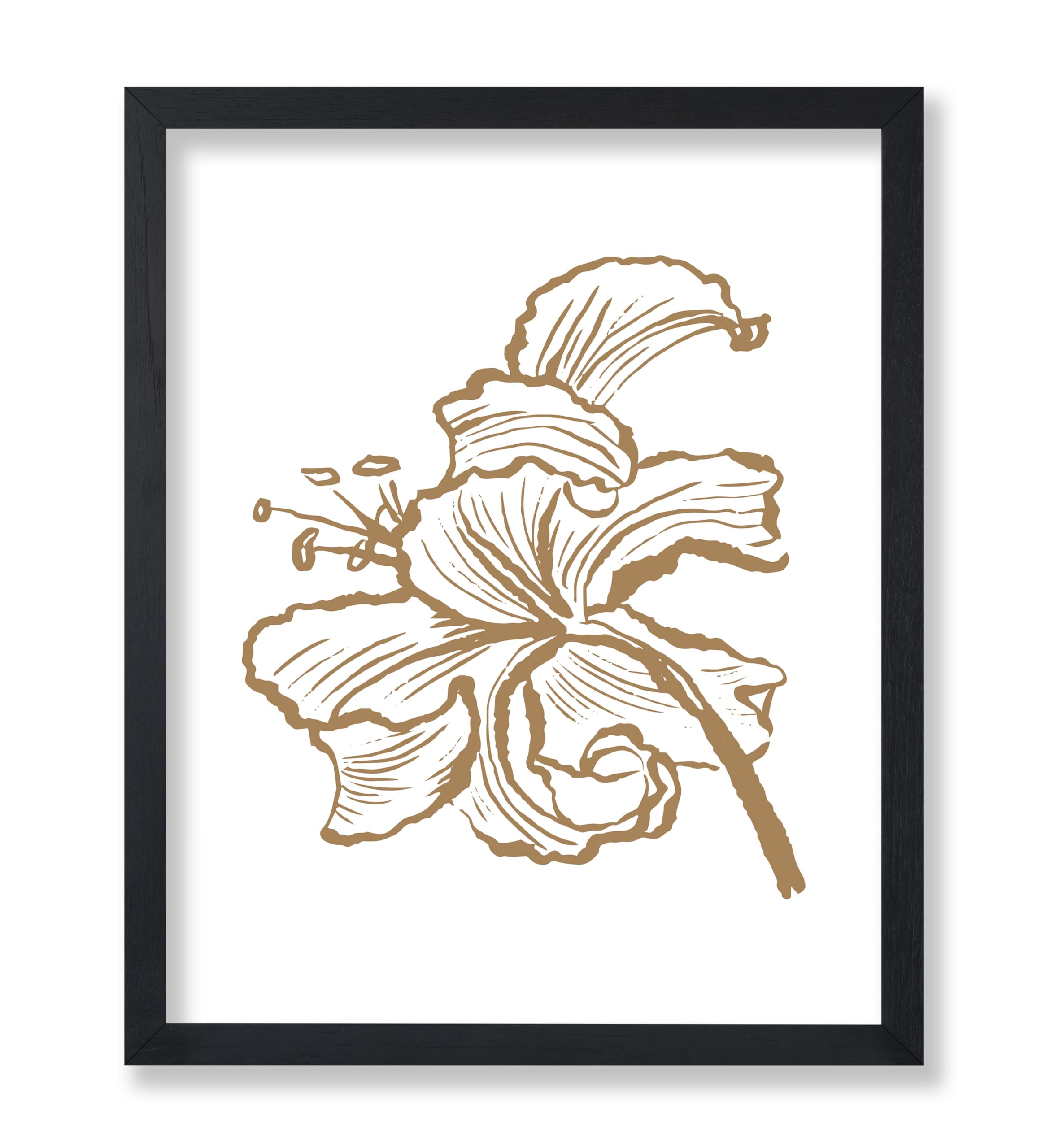 Poster Master Lily Flower Poster - Retro Floral Print - Flower Art ...