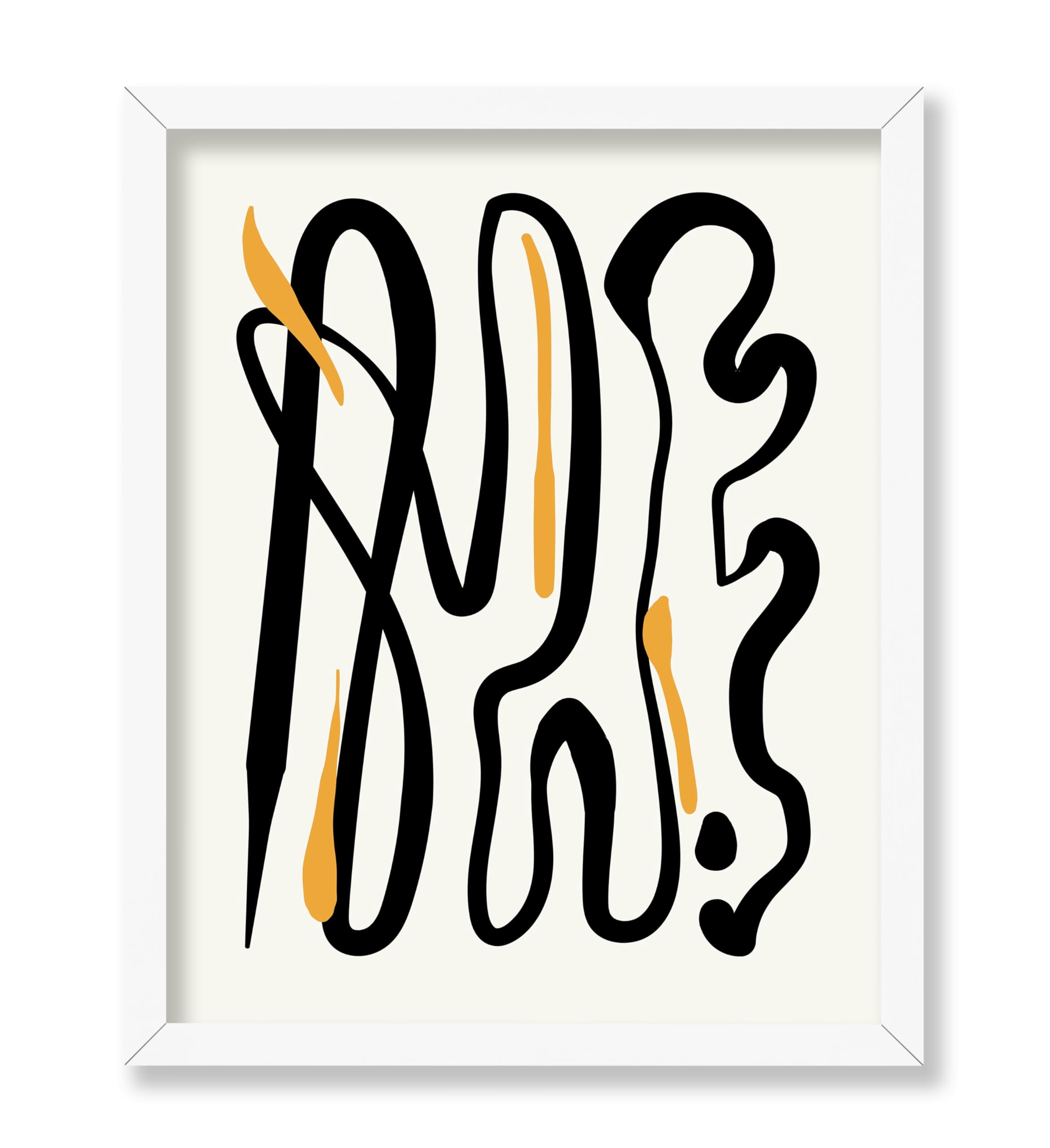 Poster Master Line Drawing Poster - Retro Abstract Print - Trendy Art ...