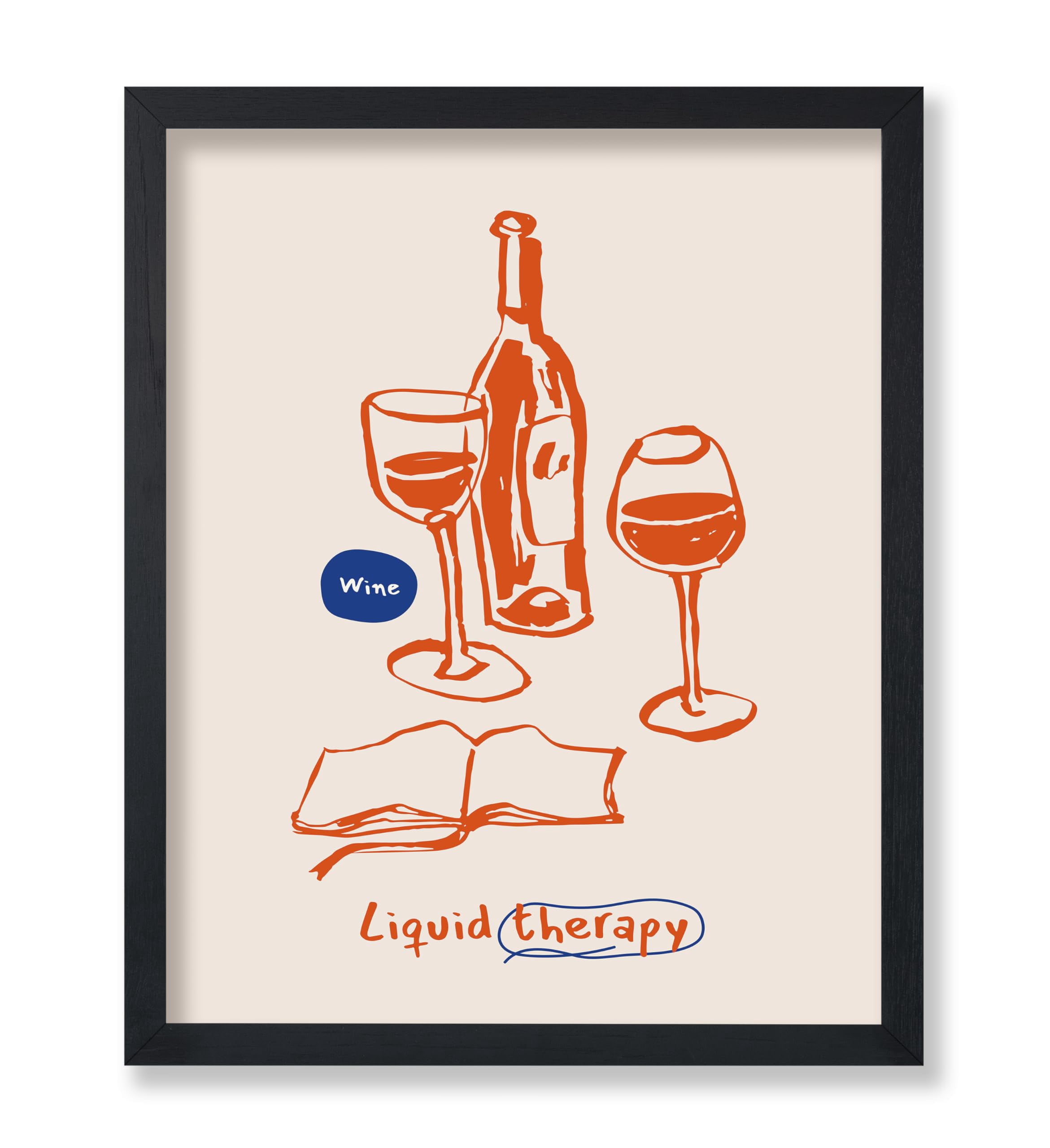 Poster Master Liquid Therapy Poster - Retro Wine Print - Alcohol Art ...