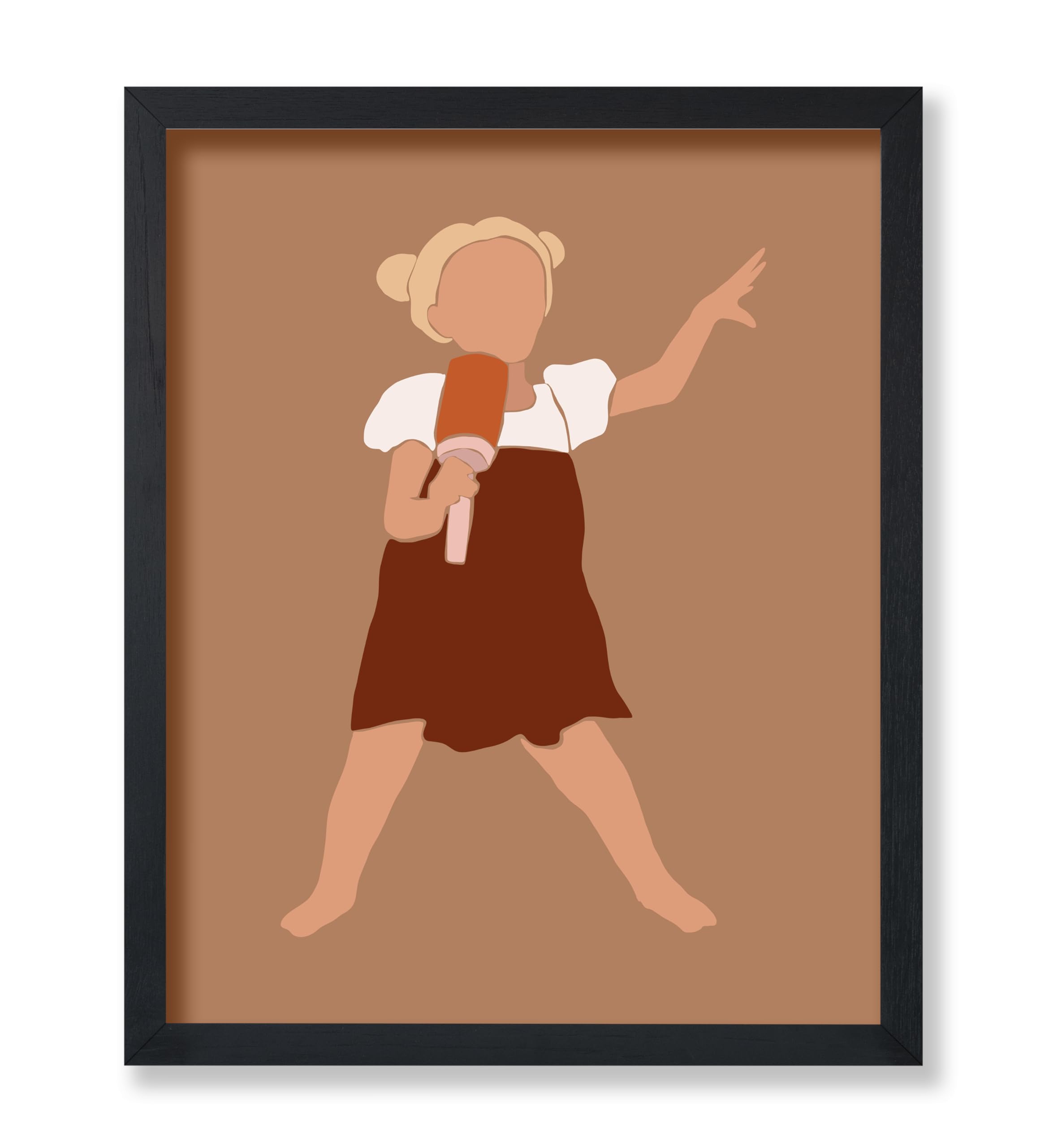 Poster Master Little Girl Poster - Retro Faceless Print - Child Art ...