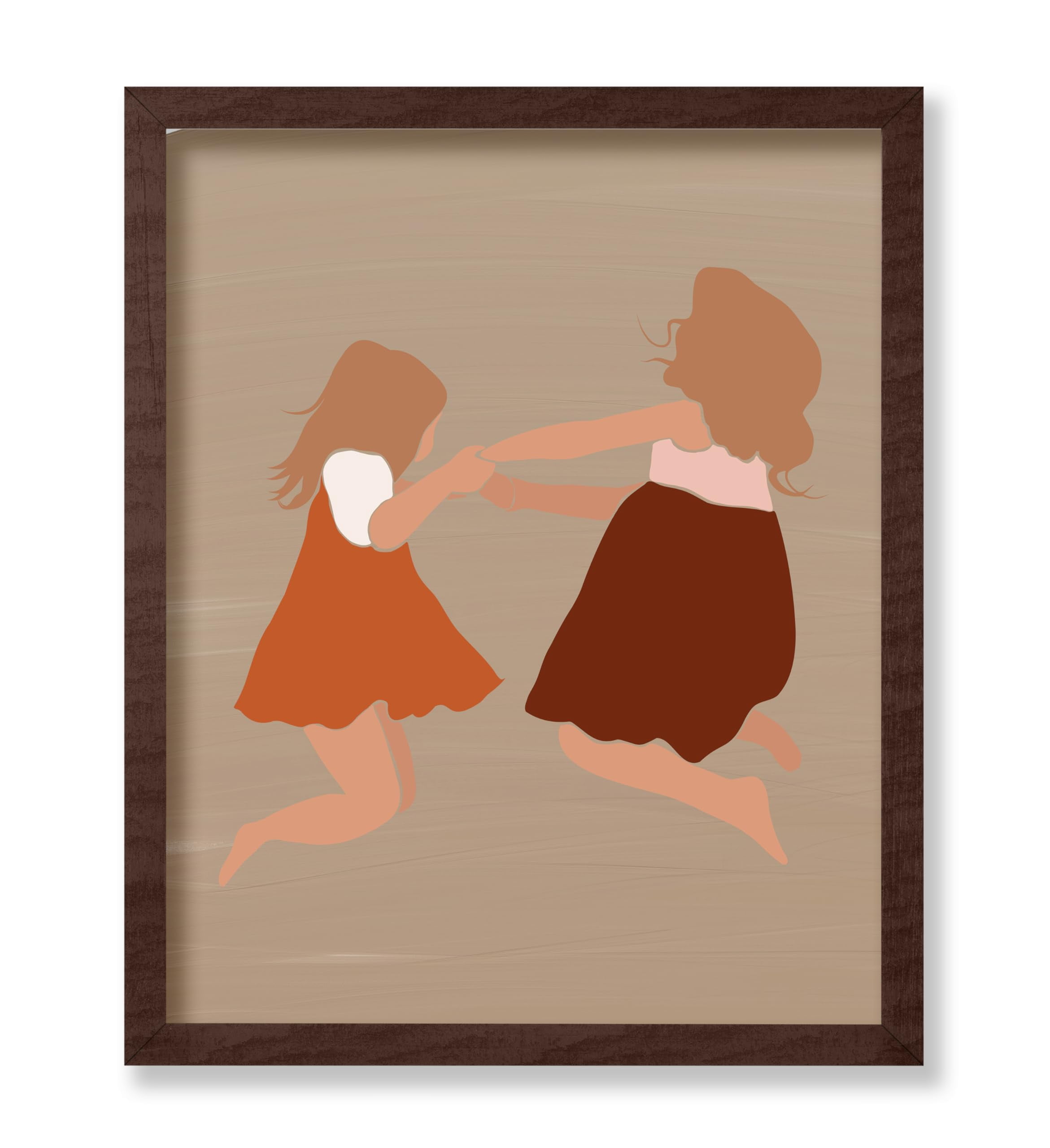 Poster Master Little Girls Poster - Retro Jumping Print - Girly Art ...