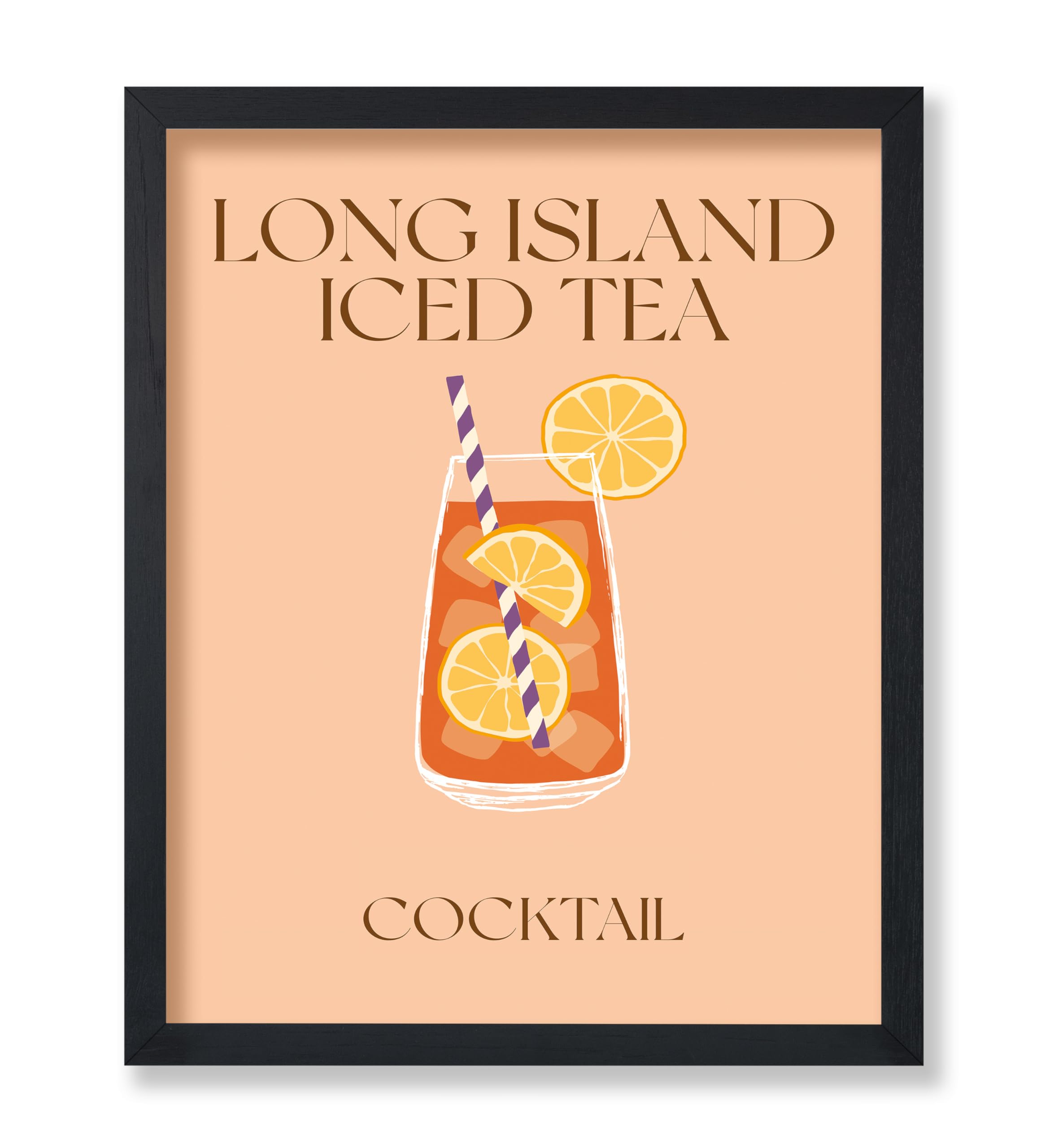 Poster Master Long Island Iced Tea Poster - Retro Cocktail Print ...