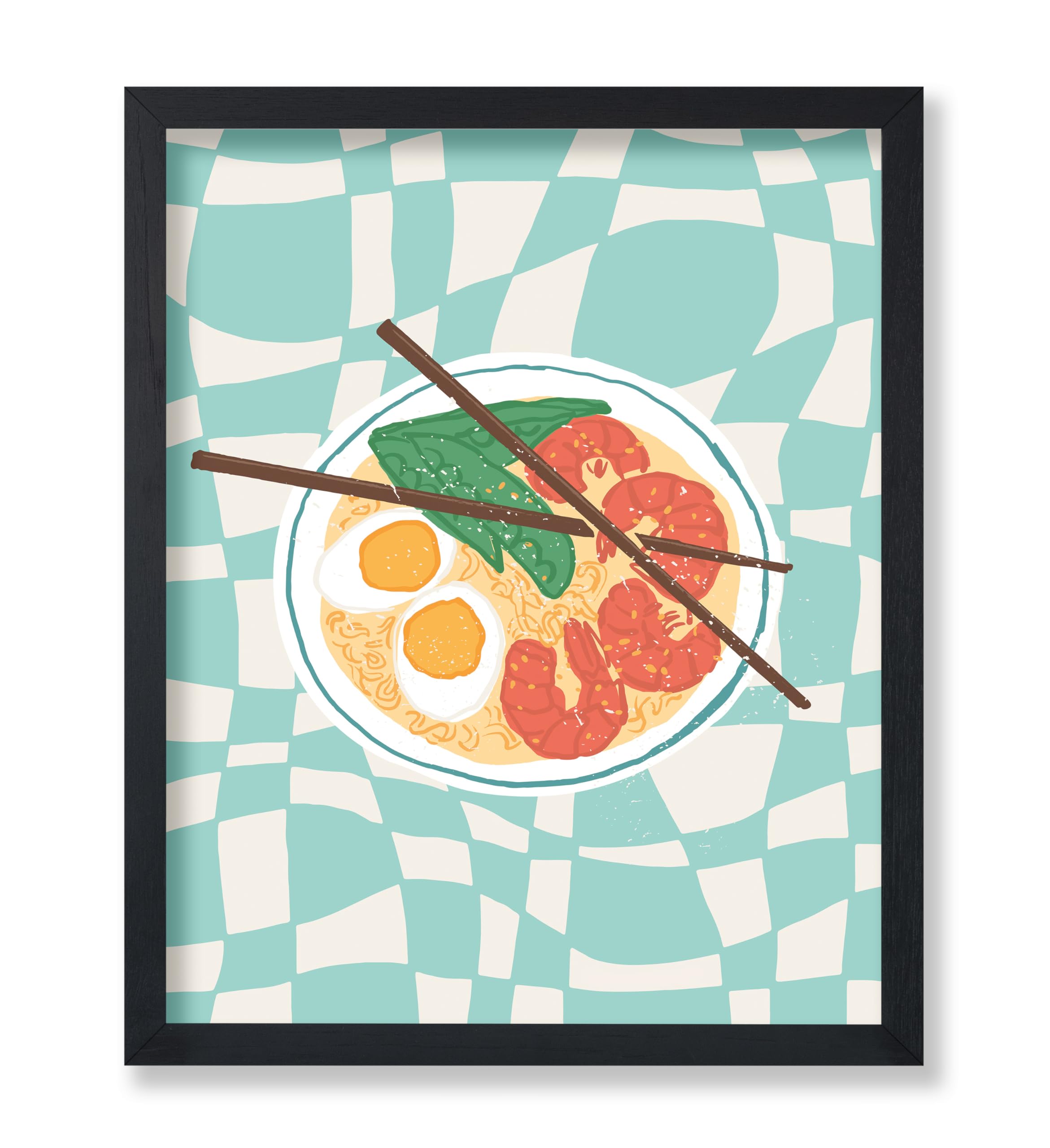 Poster Master Love At First Bite Poster - Retro Noodles Print - Ramen ...