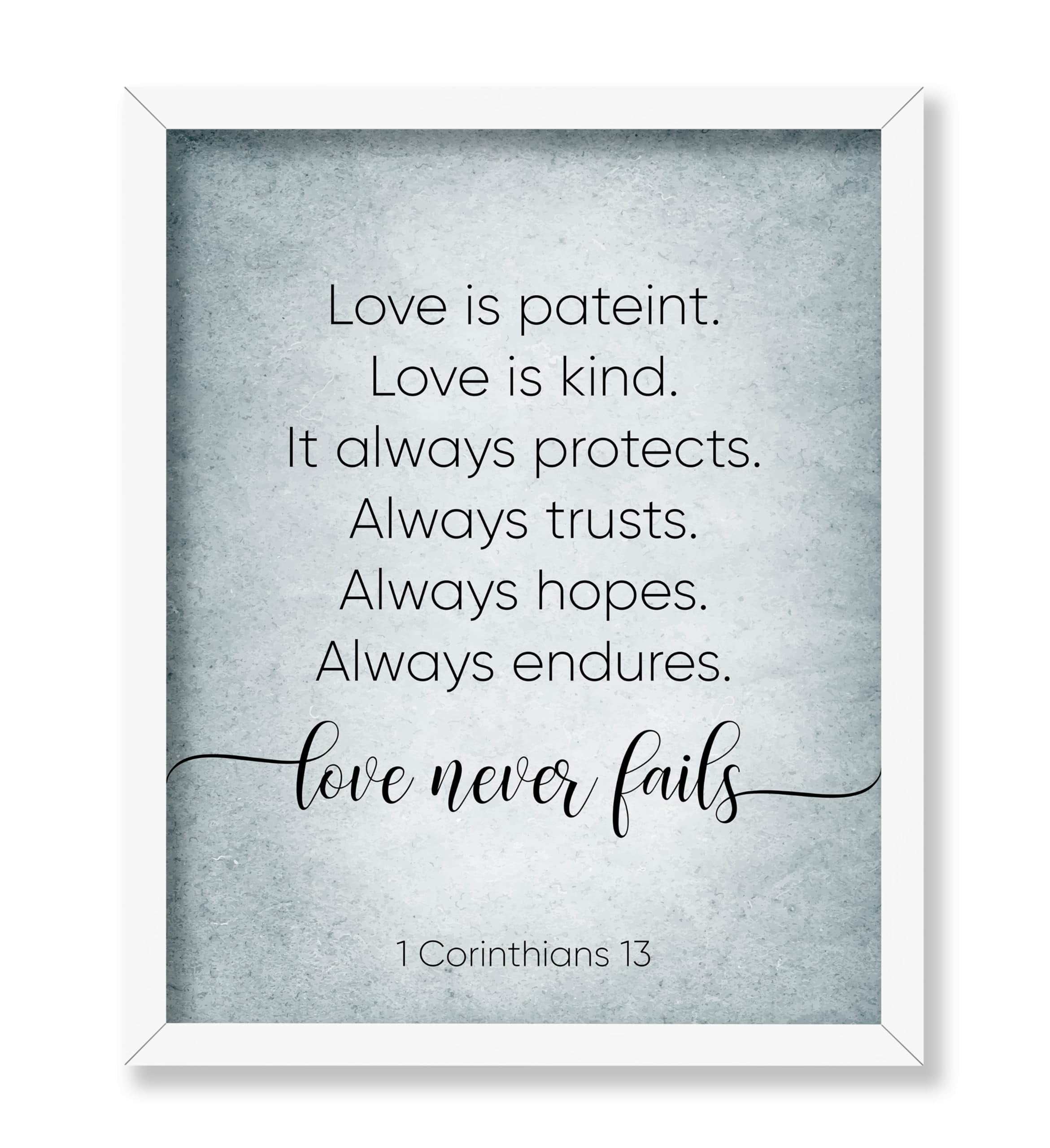 Poster Master Love is Patient Poster - Love is Patient Sign Print ...