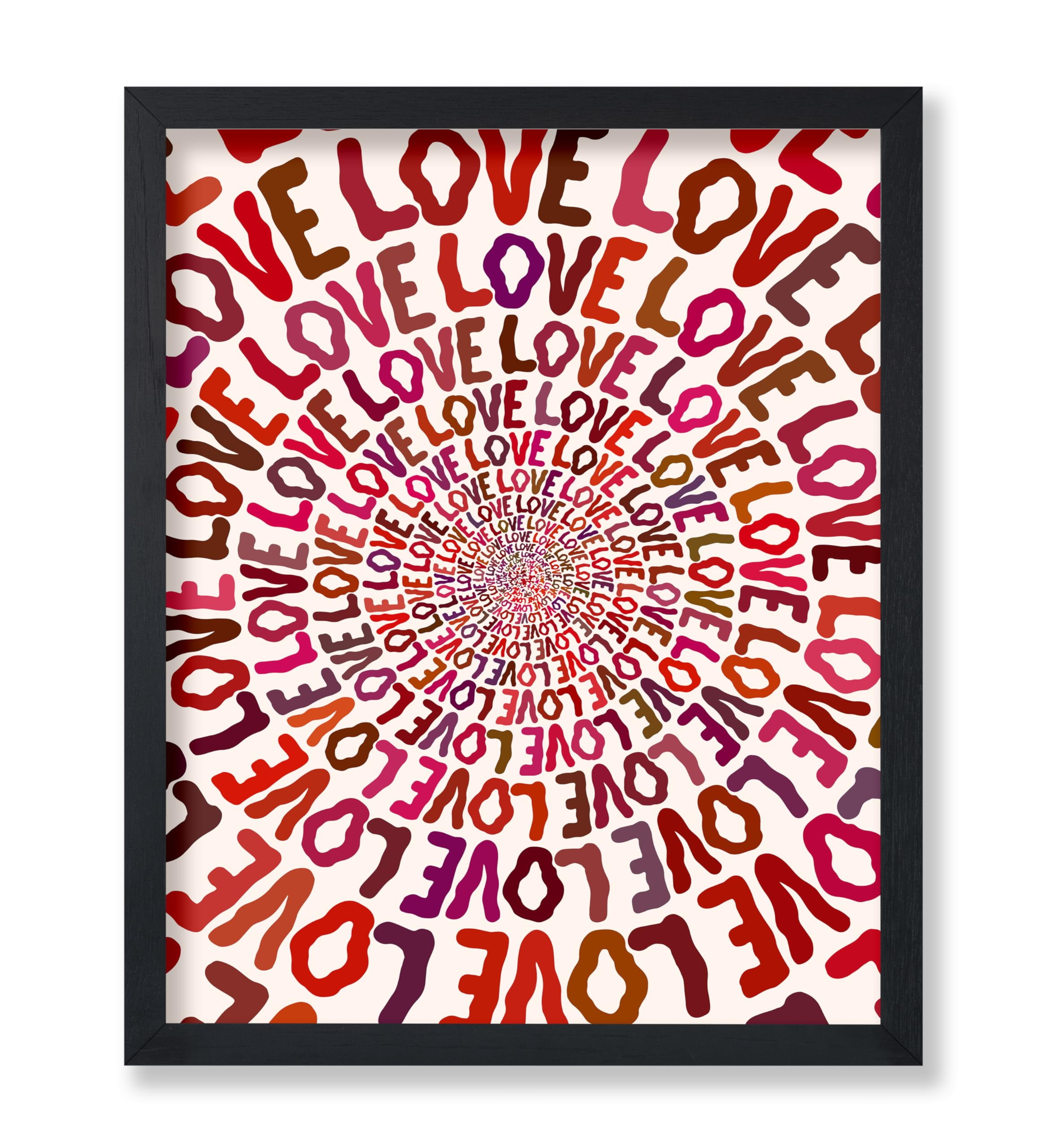 Poster Master Love Poster - Love Pattern Print - Typography Art ...