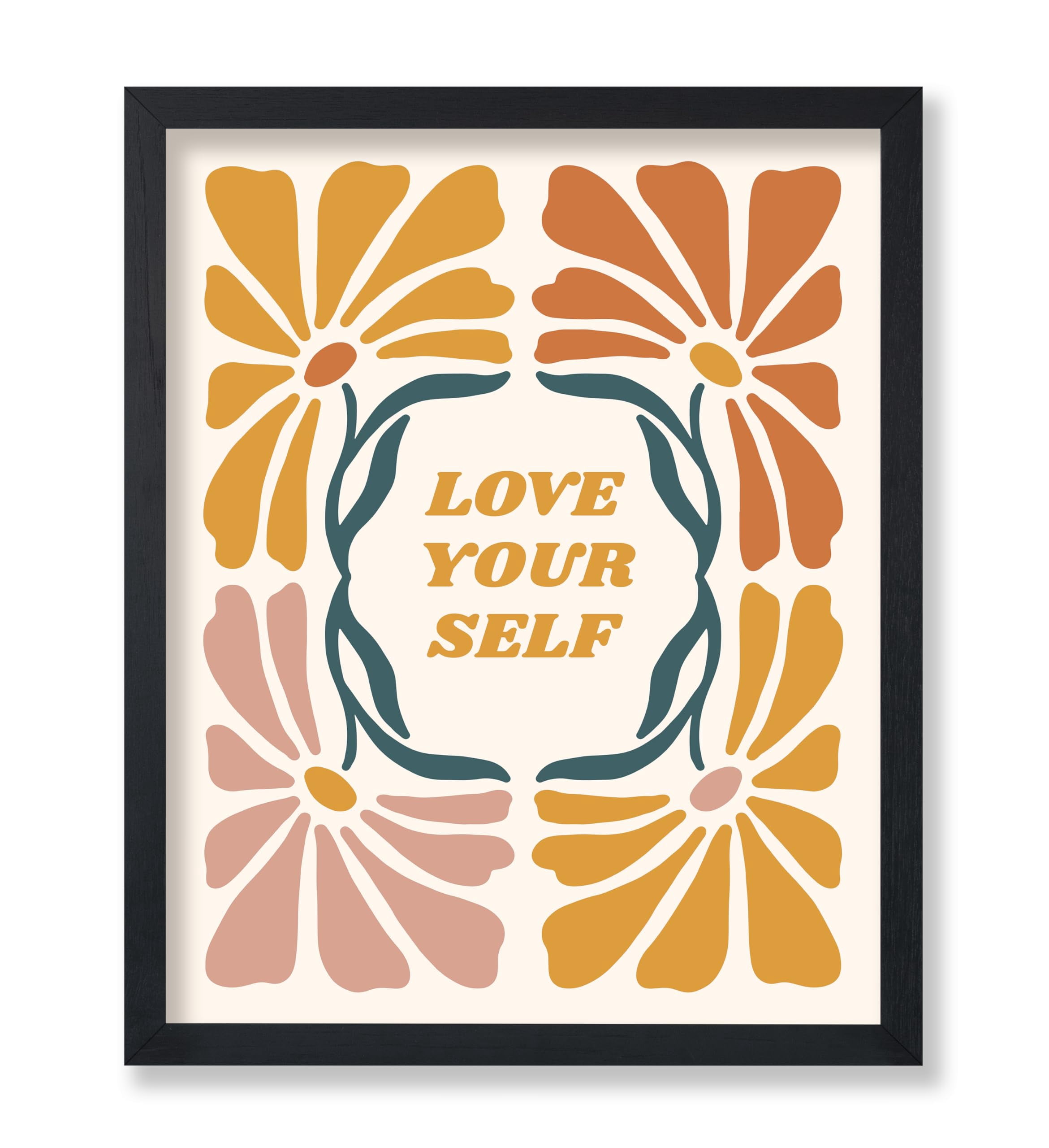 Poster Master Love Yourself Poster - Retro Meditation Print - Boho Art ...