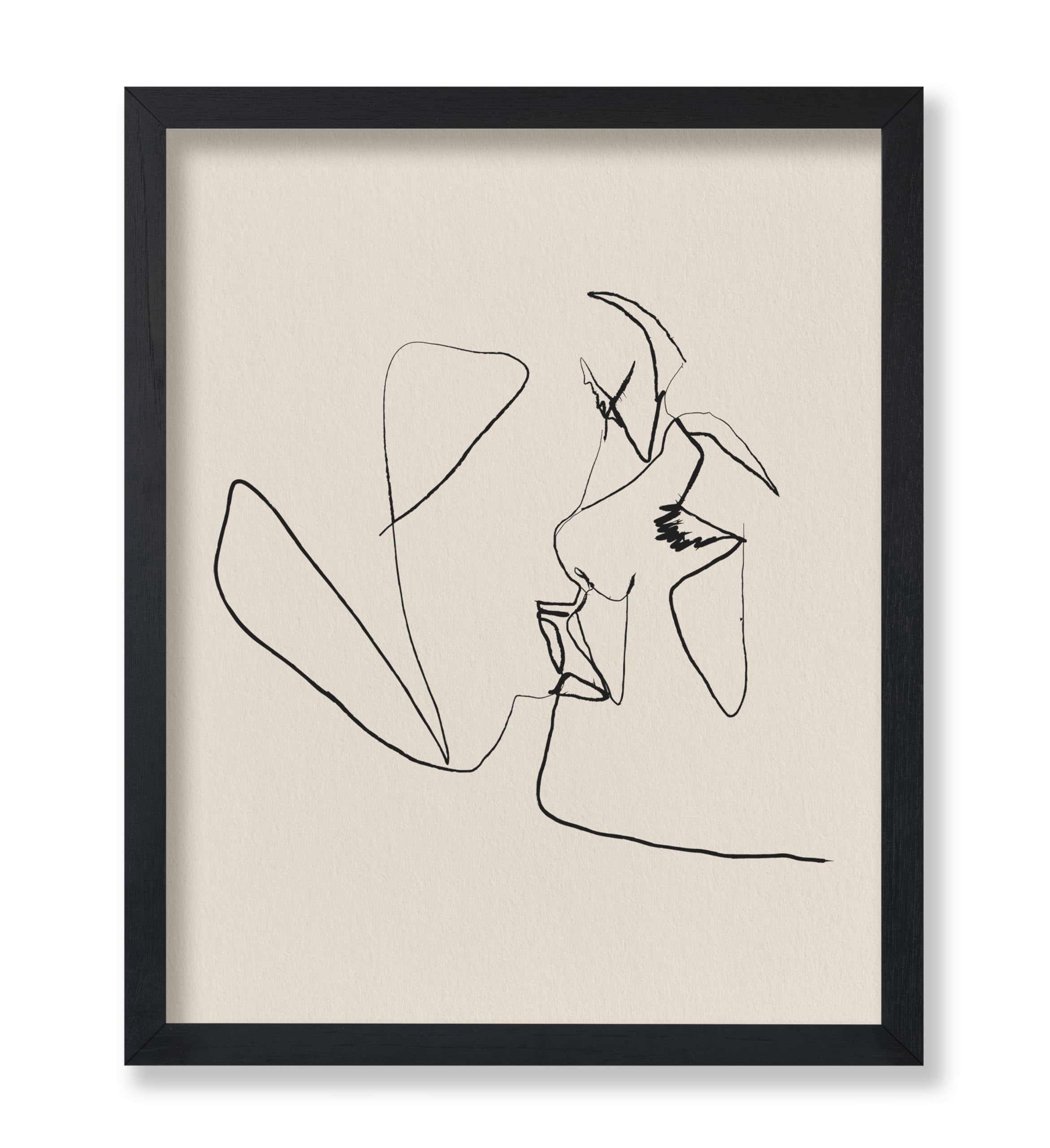 Poster Master Lover's Kiss Poster - Couple Print - Love Art - Line Art ...