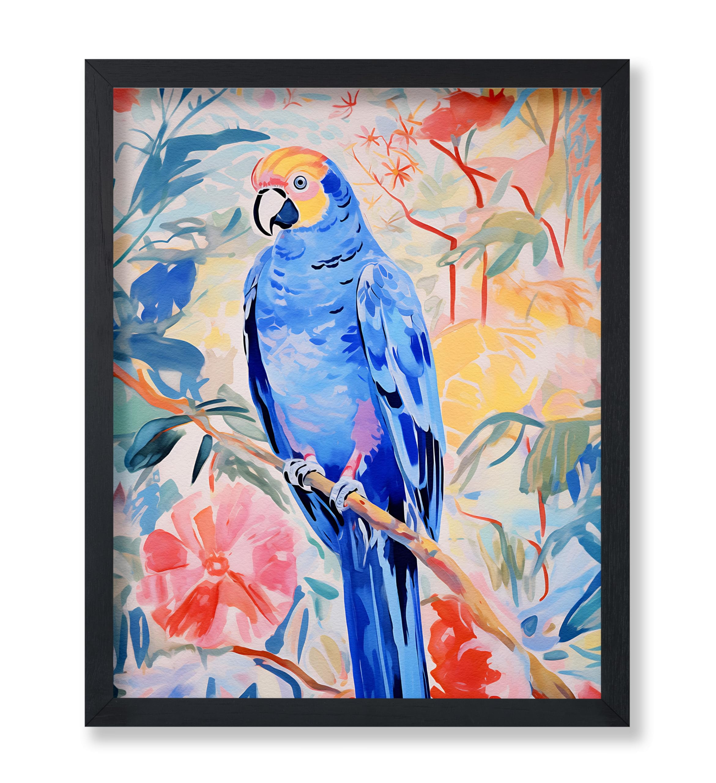 Poster Master Macaw Parrot Poster - Parrot Portrait Print - Bird Art ...