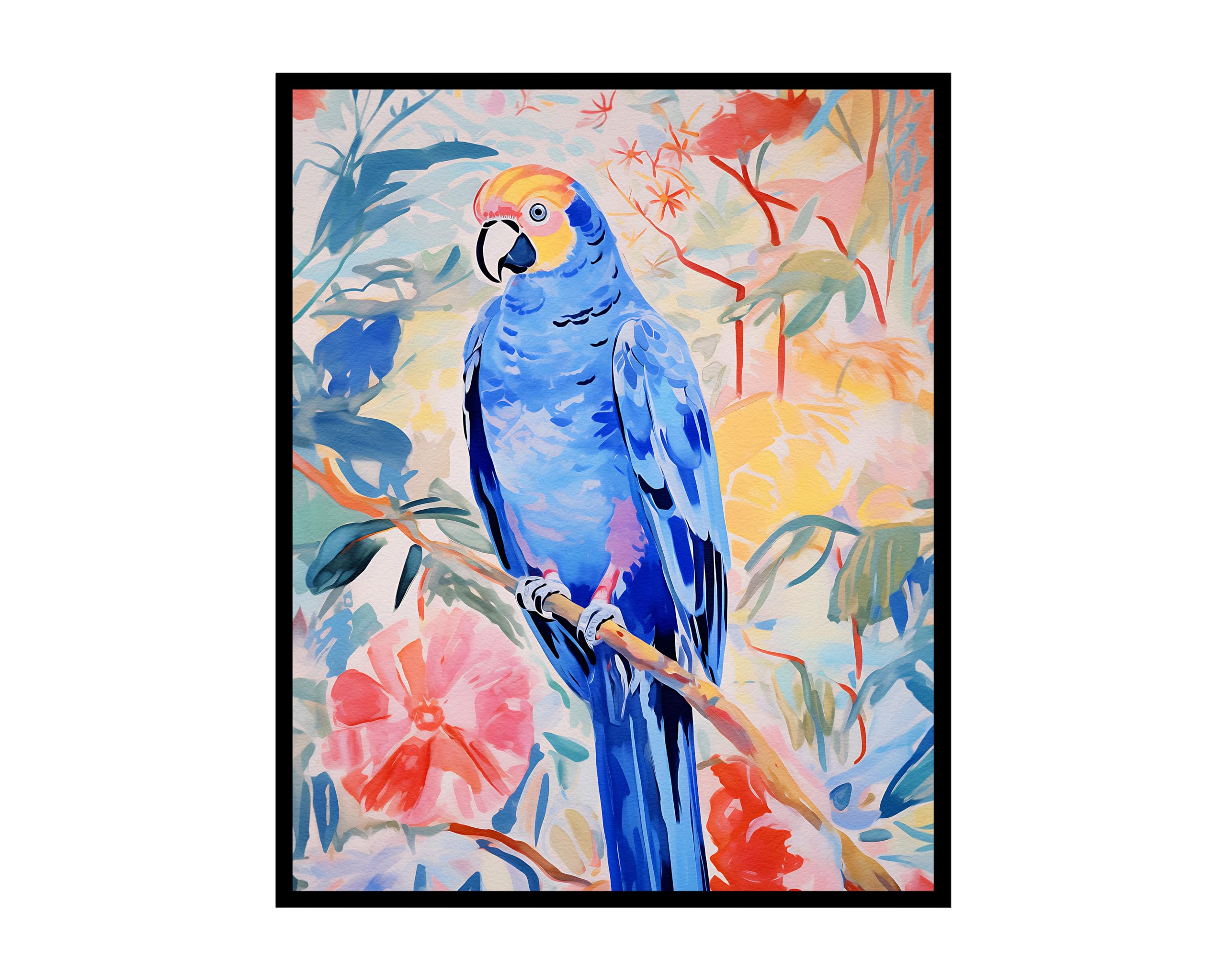 Poster Master Macaw Parrot Poster - Parrot Portrait Print - Bird Art ...