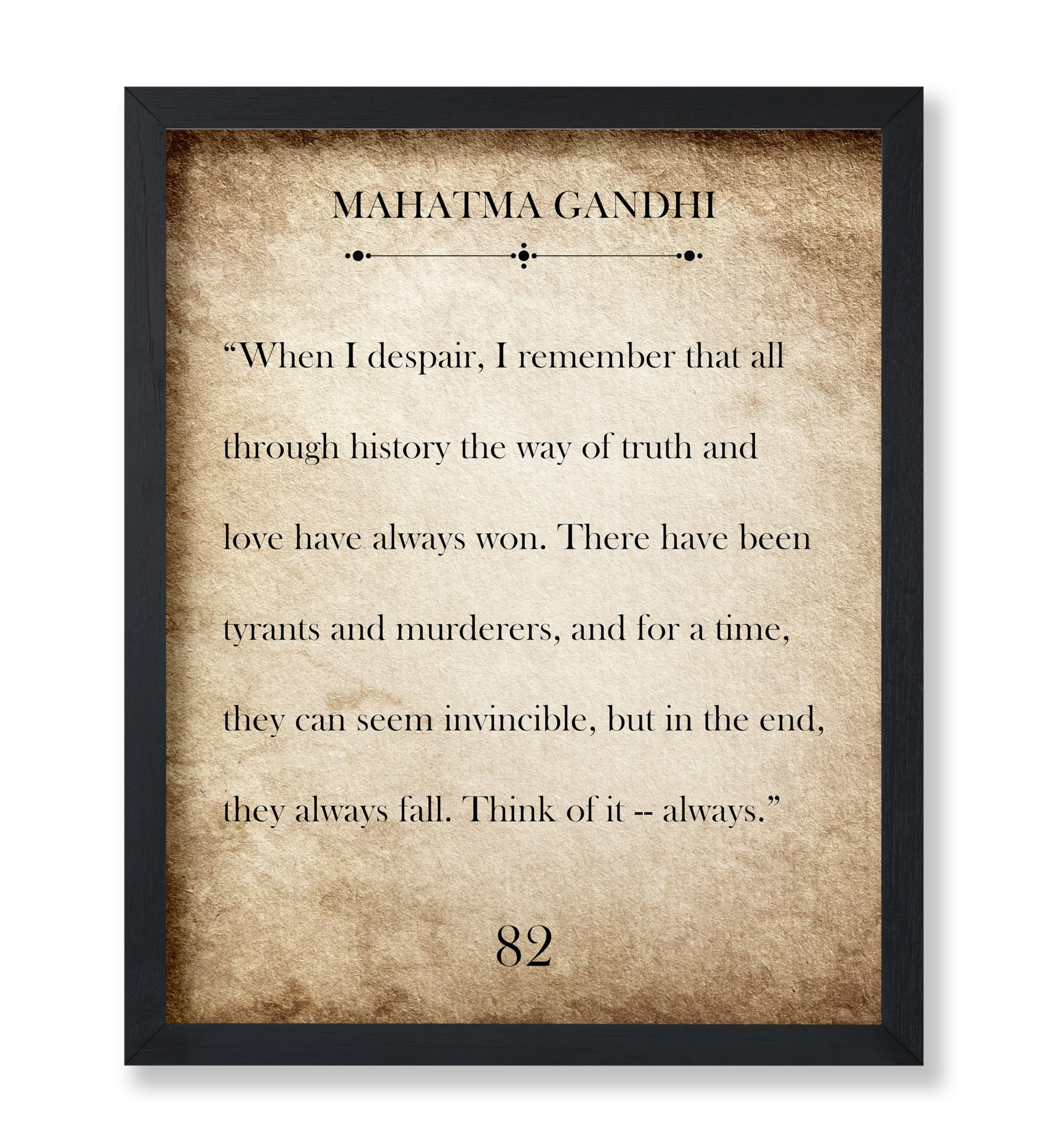 Poster Master Mahatma Gandhi Poster - When I Despair Print ...