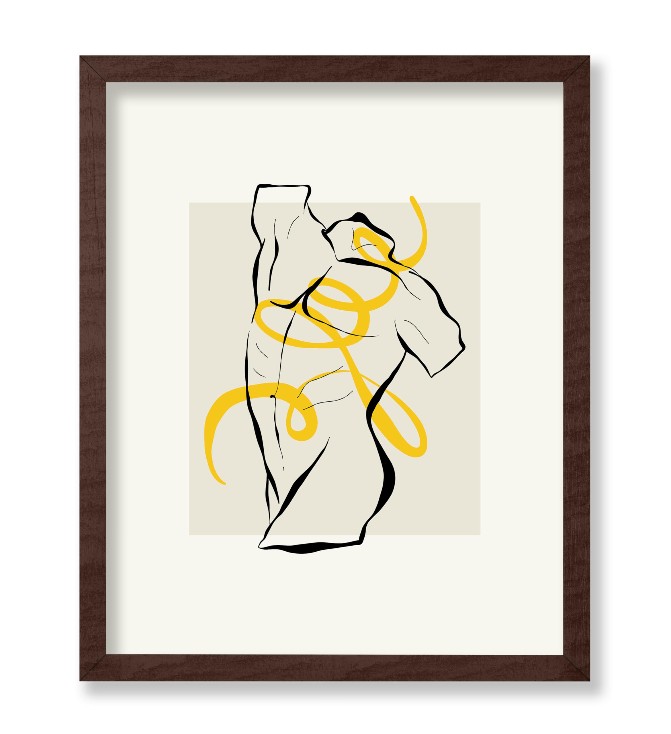 Poster Master Man's Torso Poster - Retro Sculpture Print - Abstract Art ...