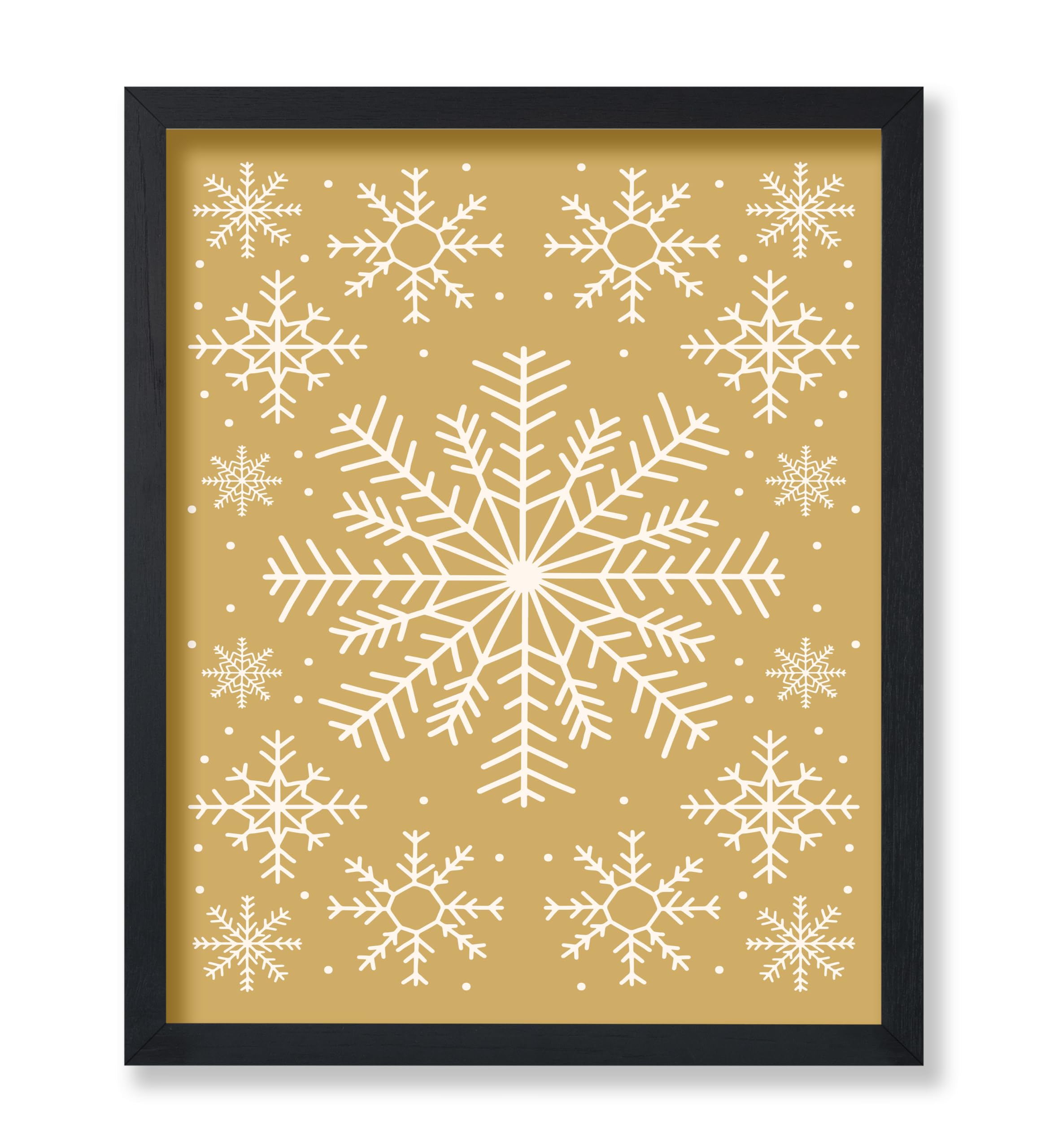Poster Master Mandala Pattern Poster - Snowflake Print - Winter Art ...