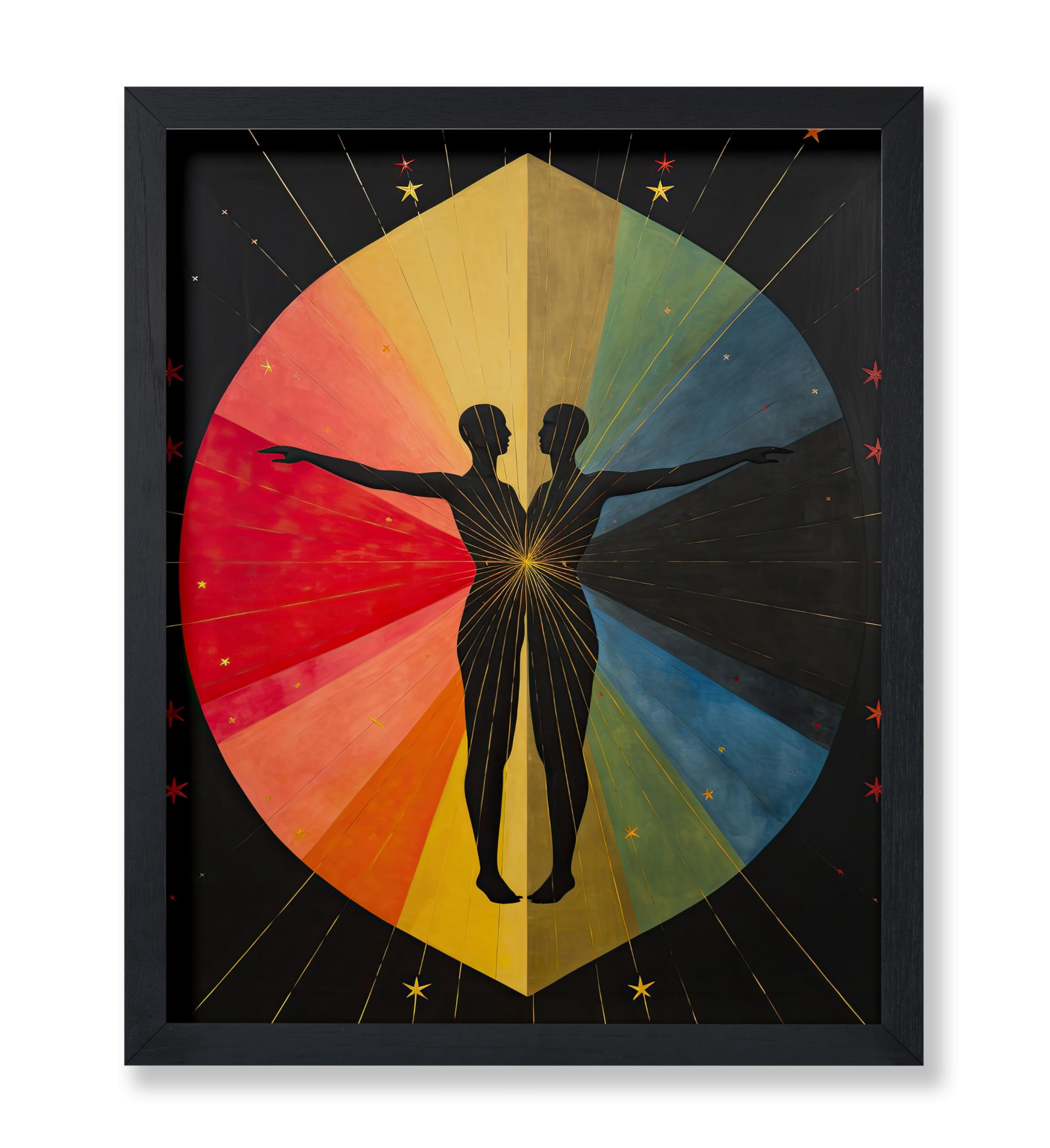 Poster Master Mannequins Poster - Silhouette Print - Rainbow Art ...