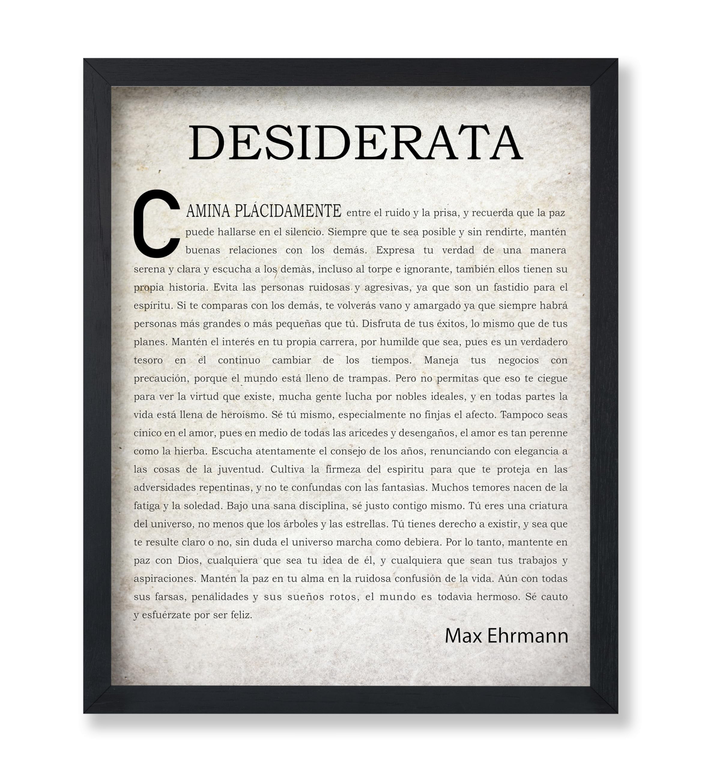 Poster Master Max Erhmann Poster - Desiderata Print - Motivational ...