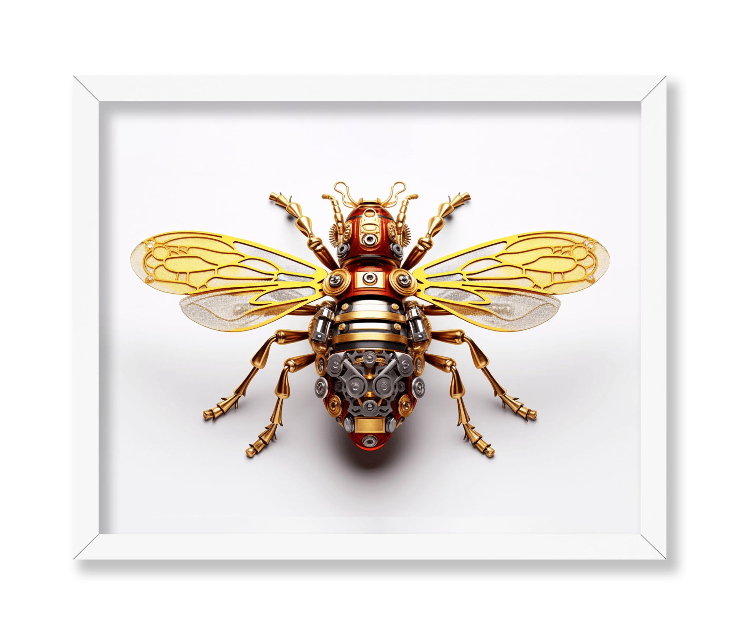 Poster Master Mechanical Bee Poster - Bee Print - Insect Art ...