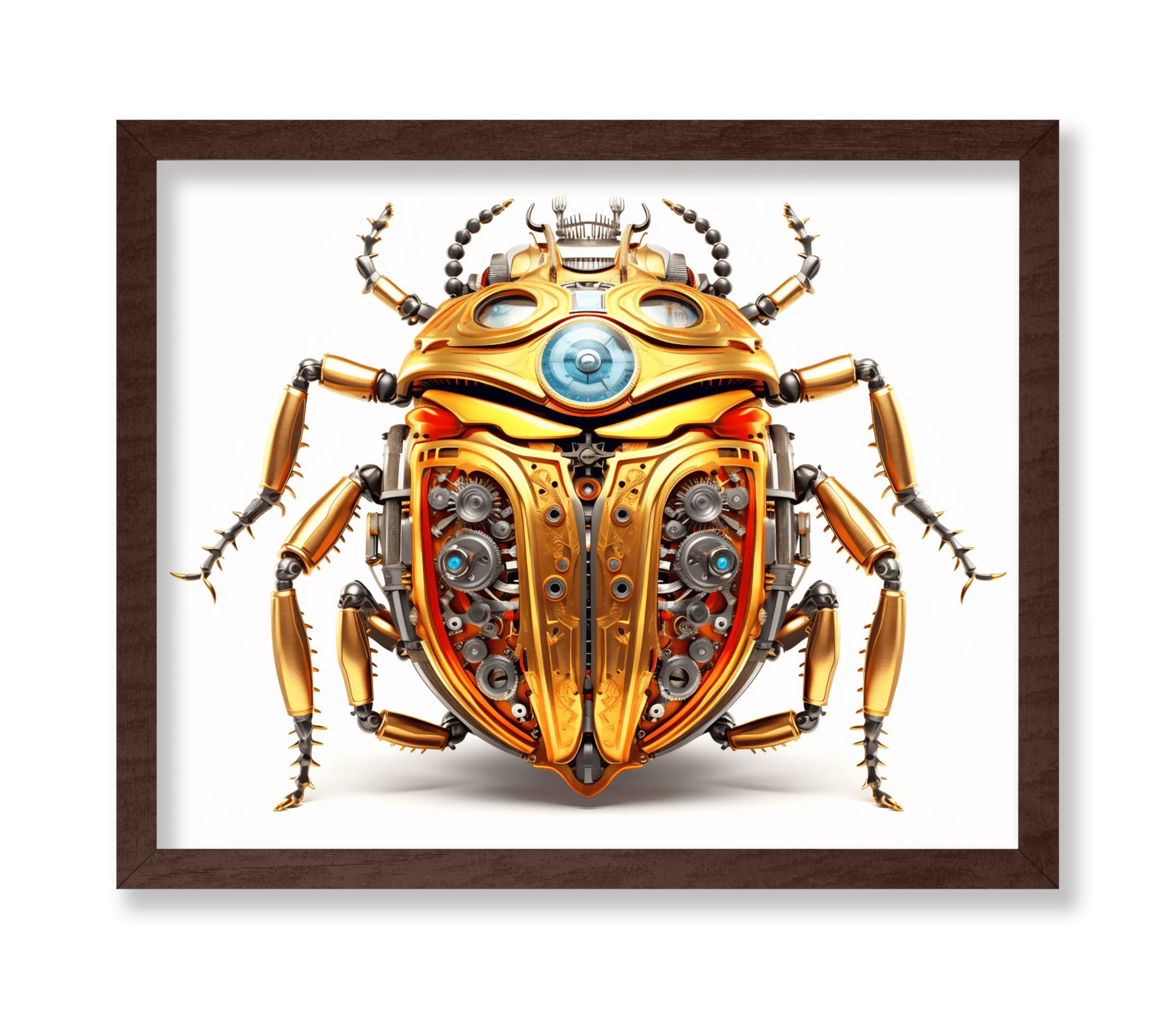 Poster Master Mechanical Bug Poster - Bug Print - Steampunk Art ...