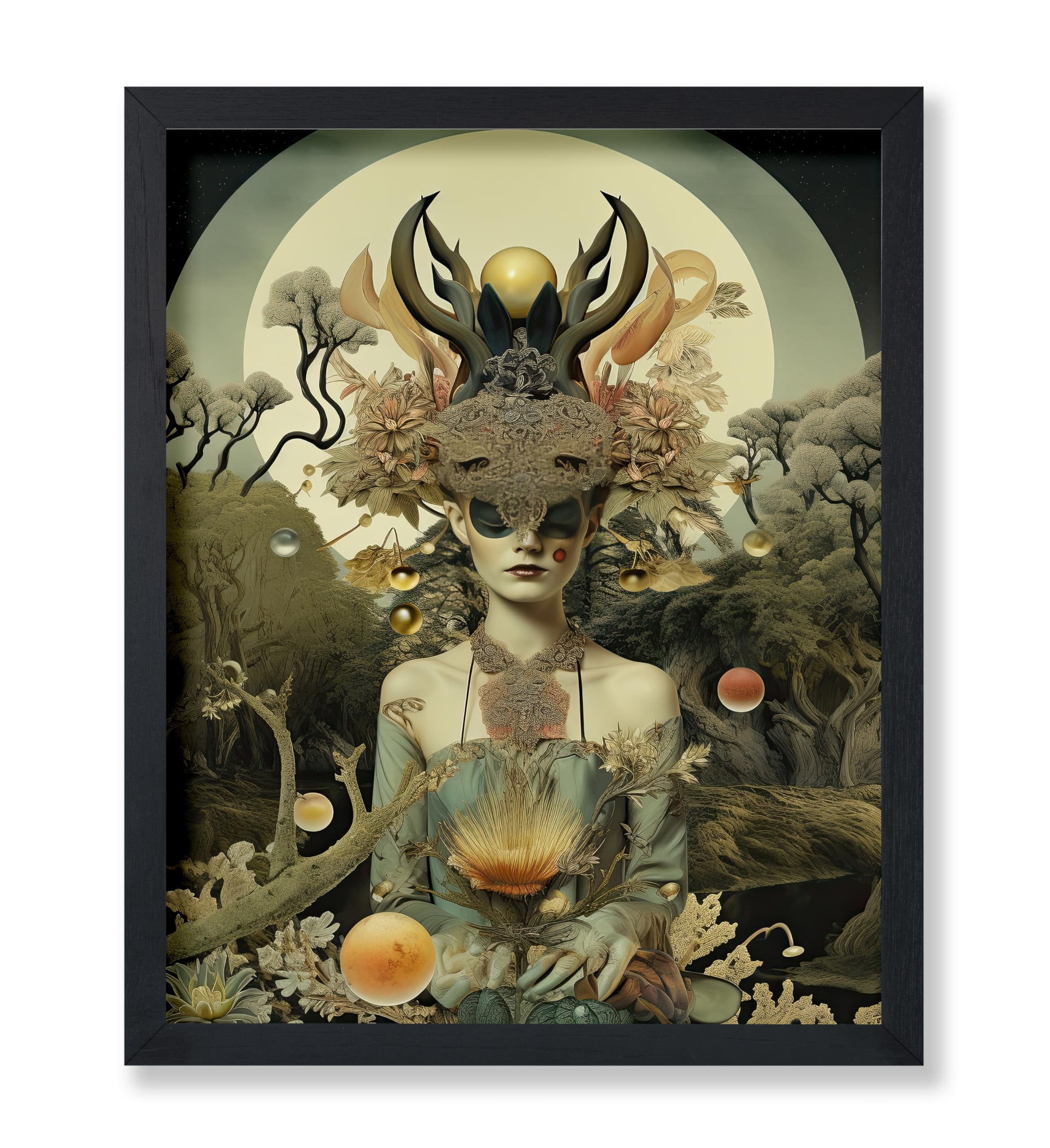 Poster Master Meditation Poster - Weird Surreal Print - Jungle Art ...