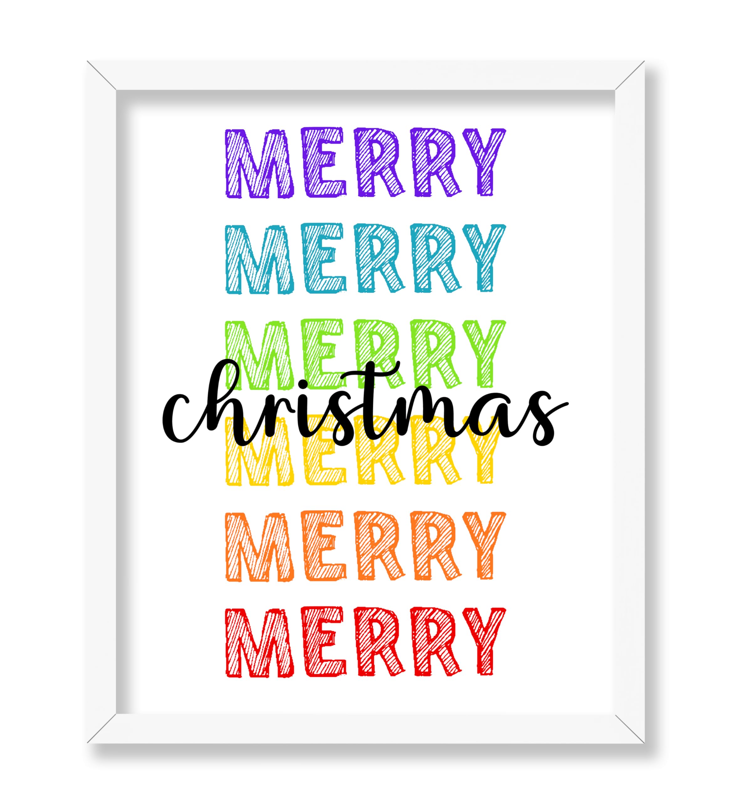 Poster Master Merry Christmas Poster - Typography Print - Holiday Art ...
