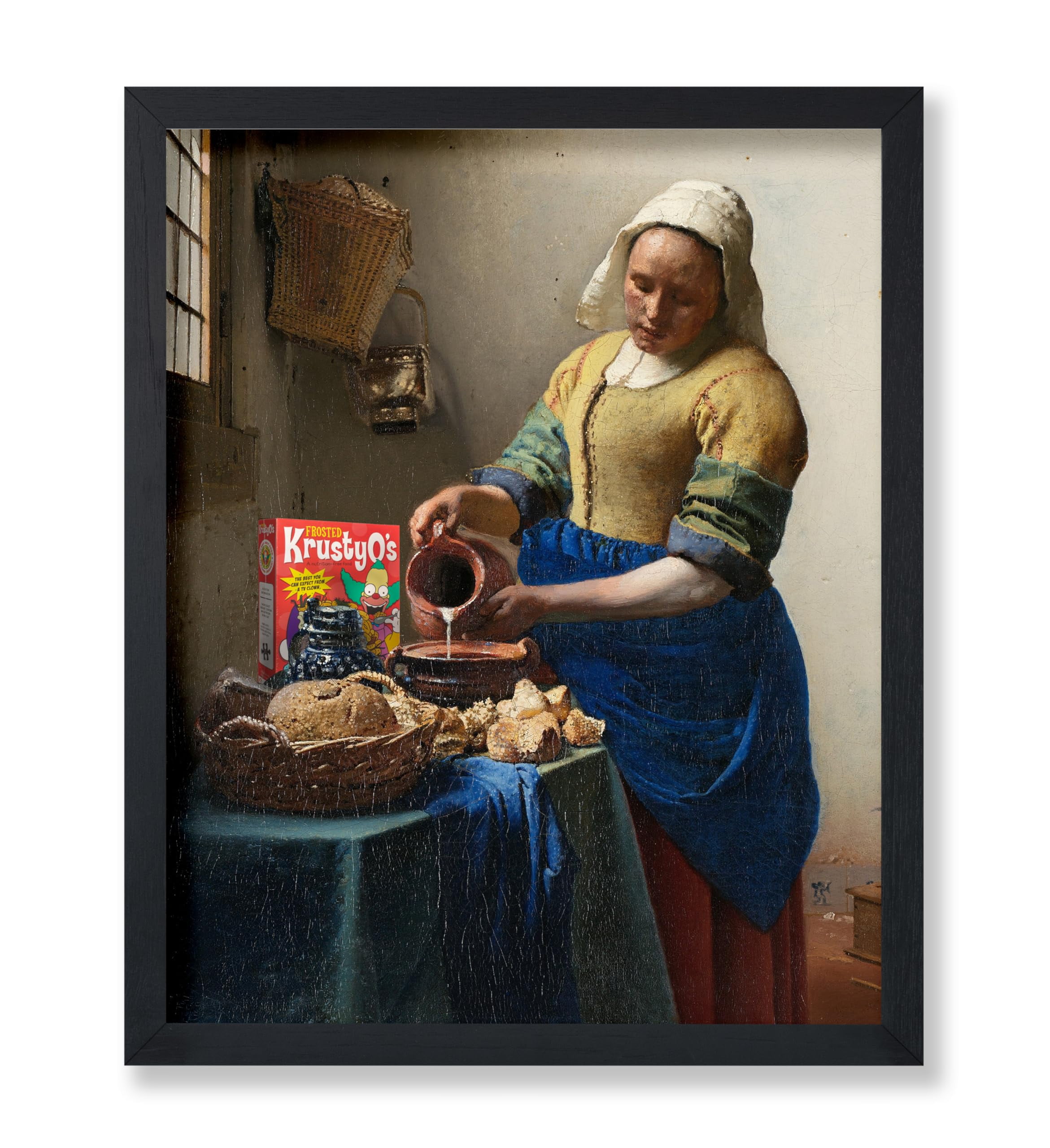 Poster Master The Milkmaid Poster - Krusty Print - Altered Art - Trendy Art - Pop Art - Gift for ...