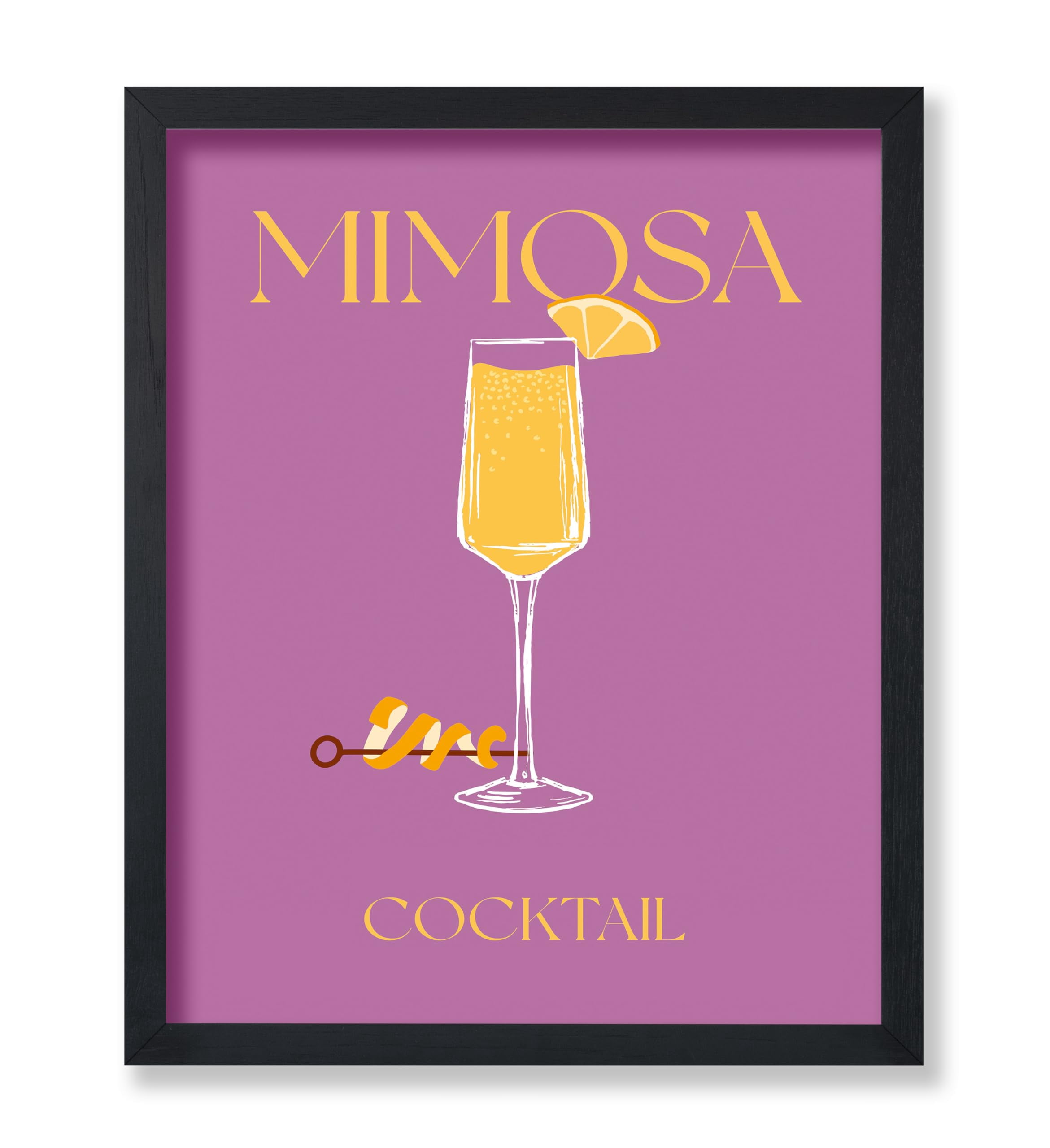 Poster Master Mimosa Poster - Retro Cocktail Print - Alcohol Art ...