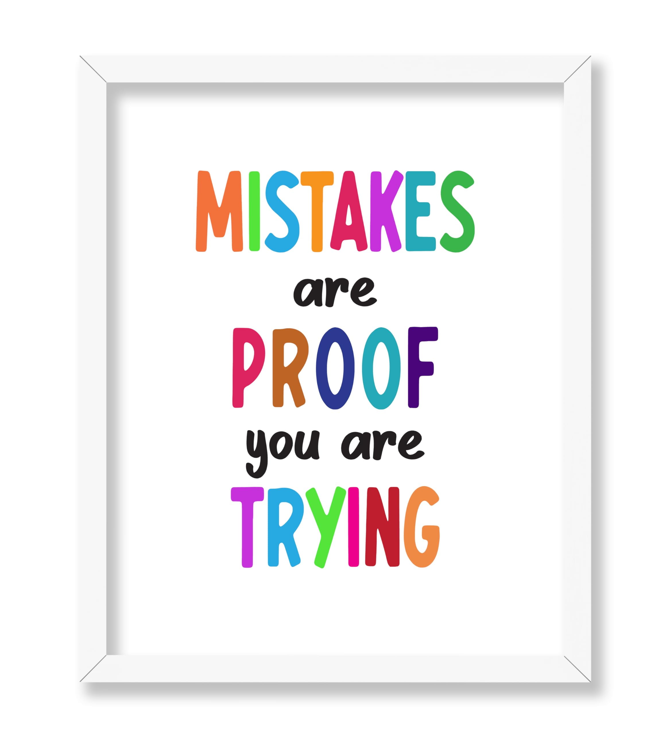 Poster Master Mistakes Are Proof That You Are Trying Poster - Nursery ...