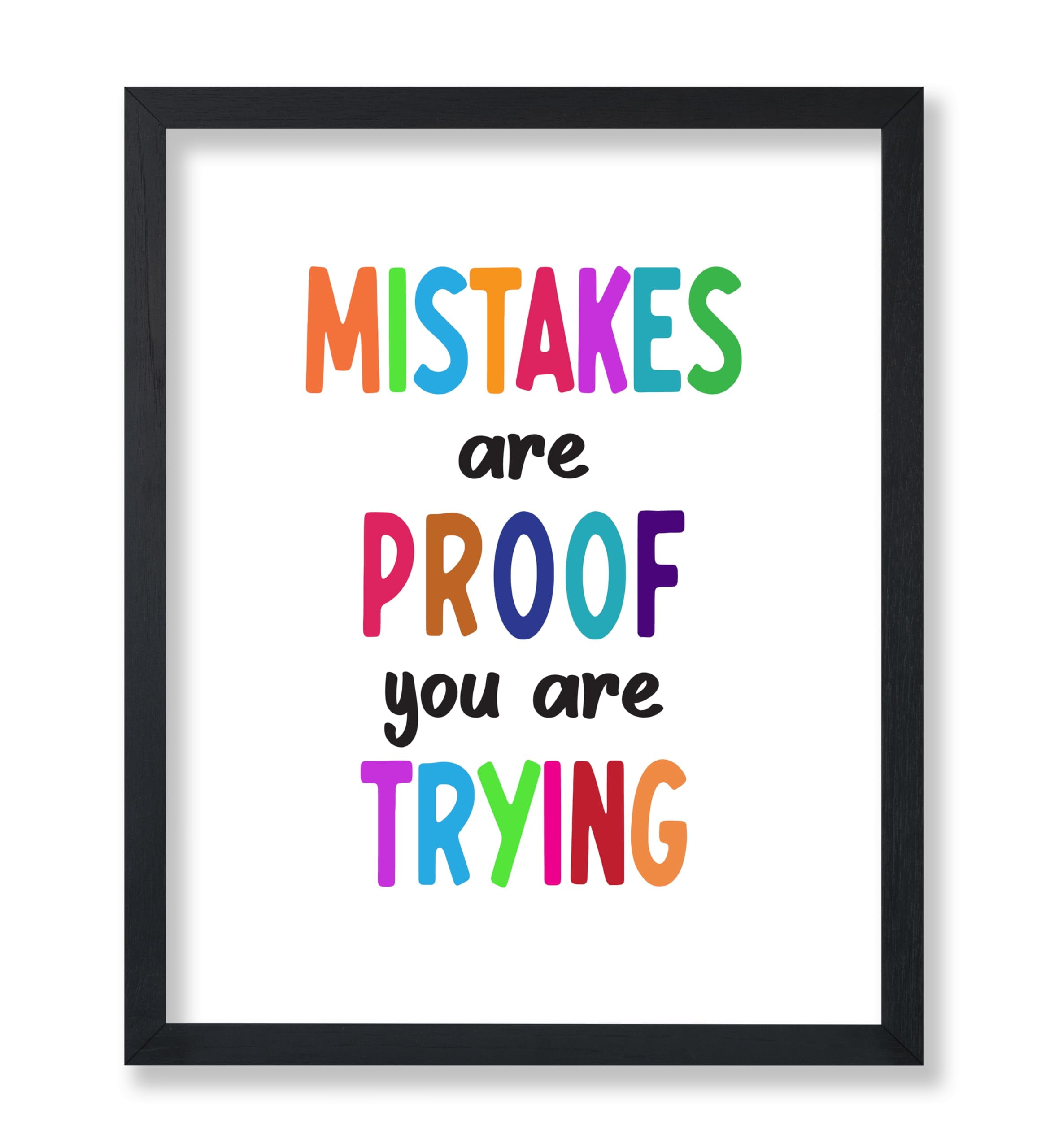 Poster Master Mistakes Are Proof That You Are Trying Poster - Nursery ...