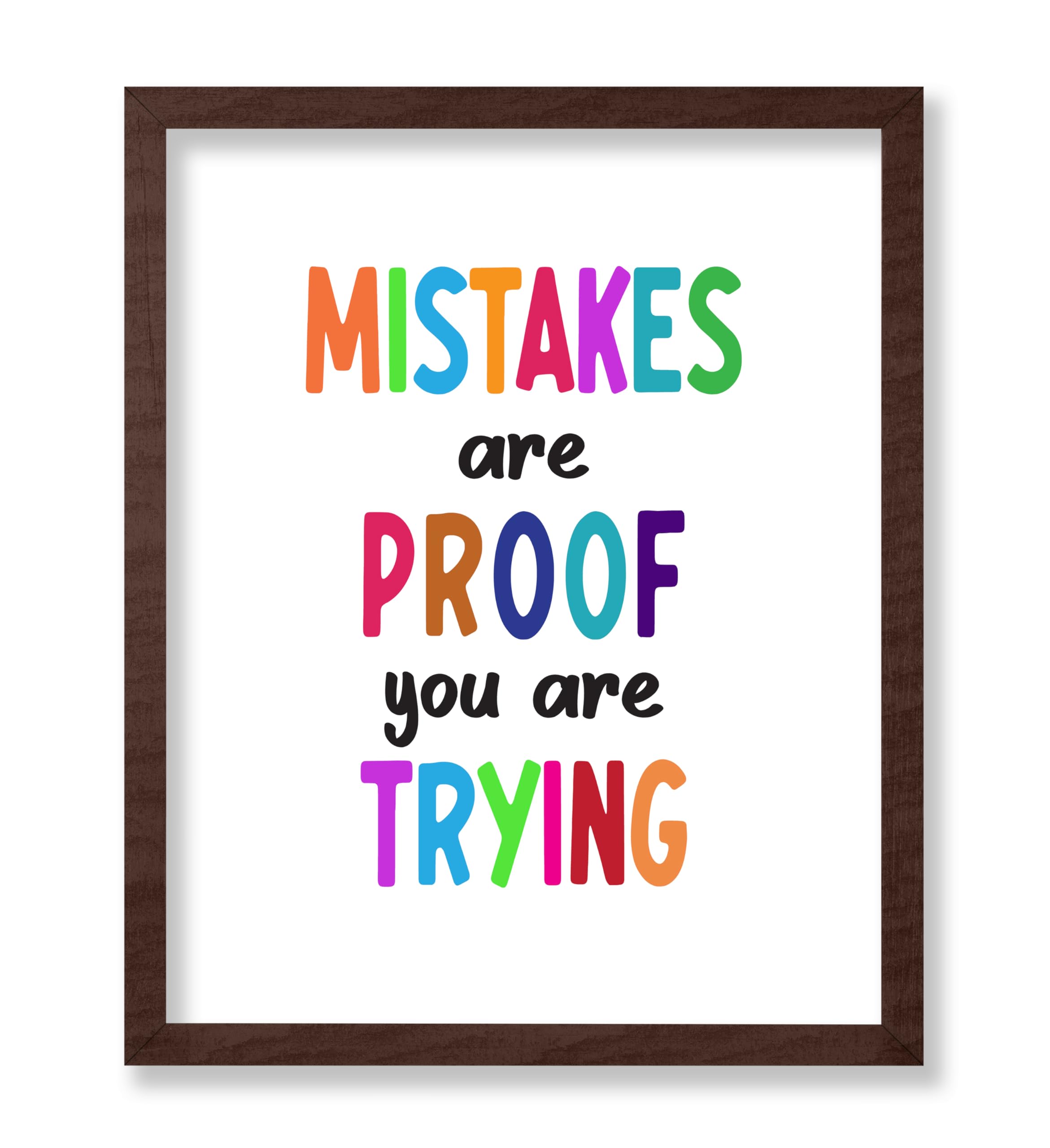 Poster Master Mistakes Are Proof That You Are Trying Poster - Nursery ...