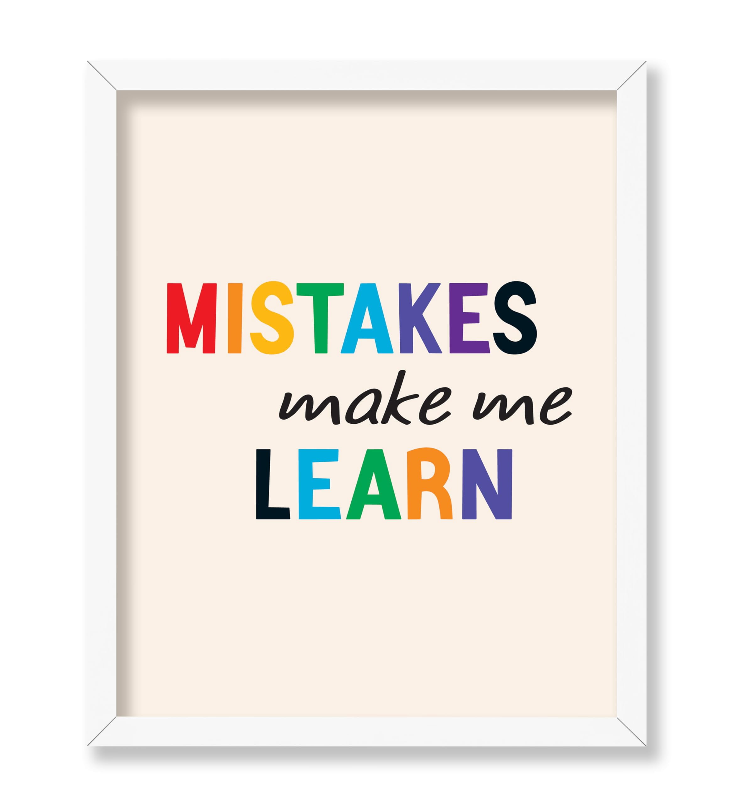 Poster Master Mistakes Make Me Learn Poster - Motivational Print ...