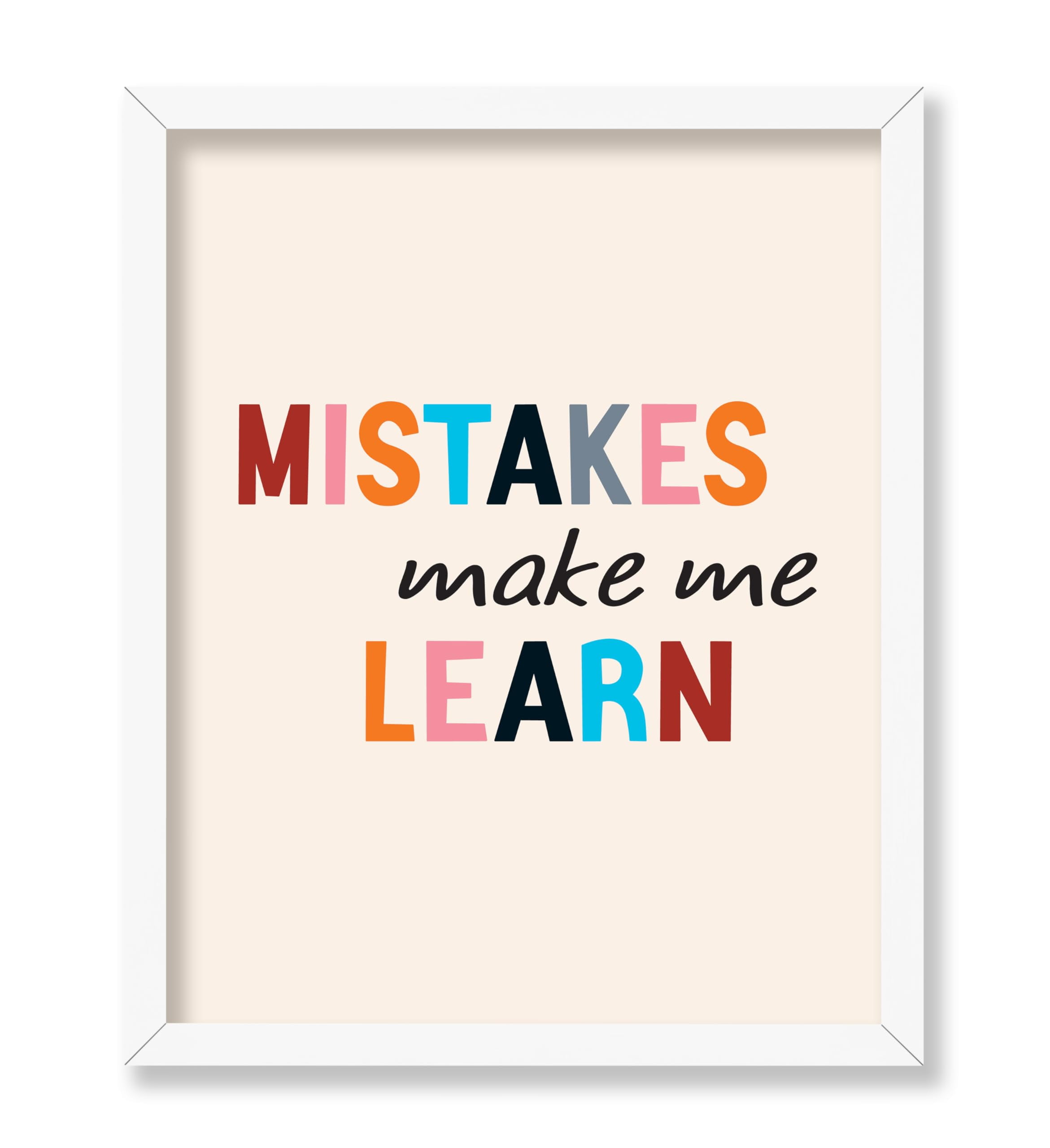 Poster Master Mistakes Make Me Learn Poster - Motivational Print ...