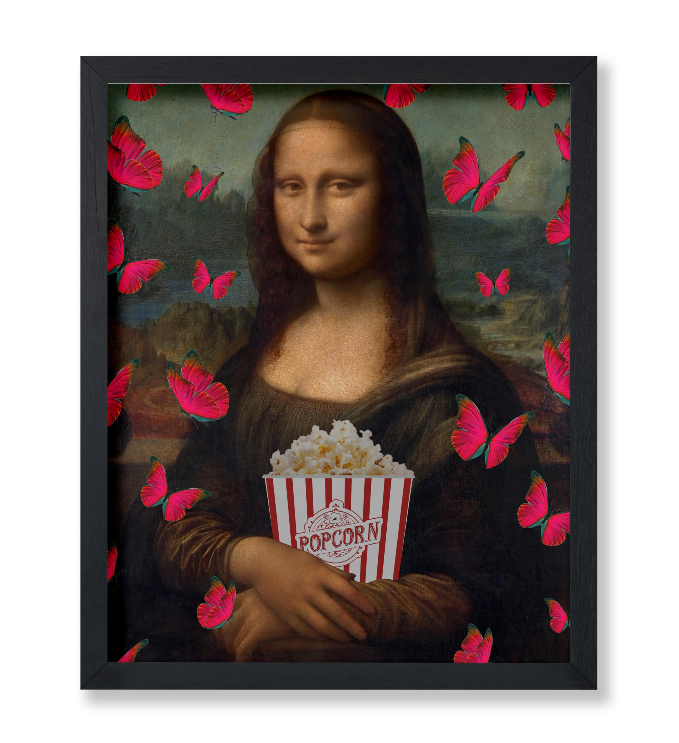 Poster Master Mona Lisa Poster - Popcorn Print - Altered Art - Trendy ...