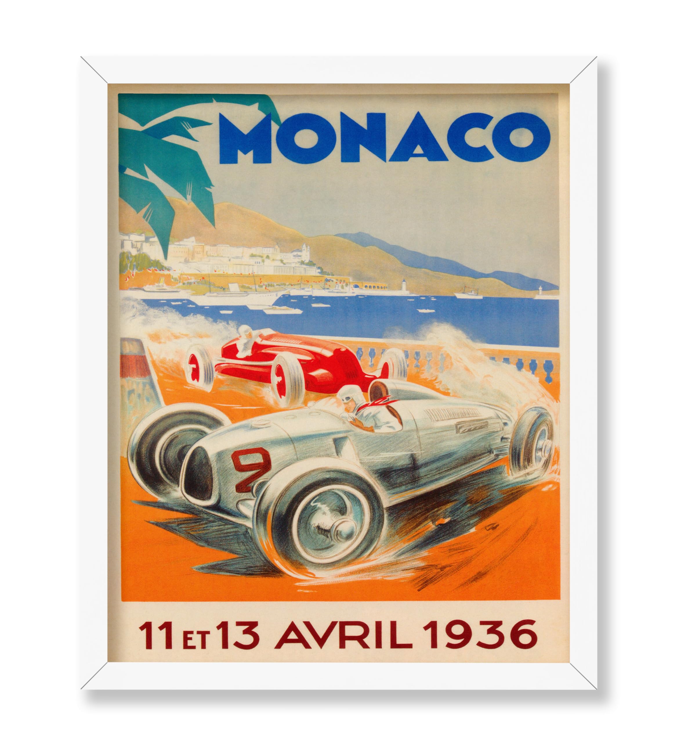 Poster Master Monaco Car Racing Print - Vintage Wall Art - Car Race ...