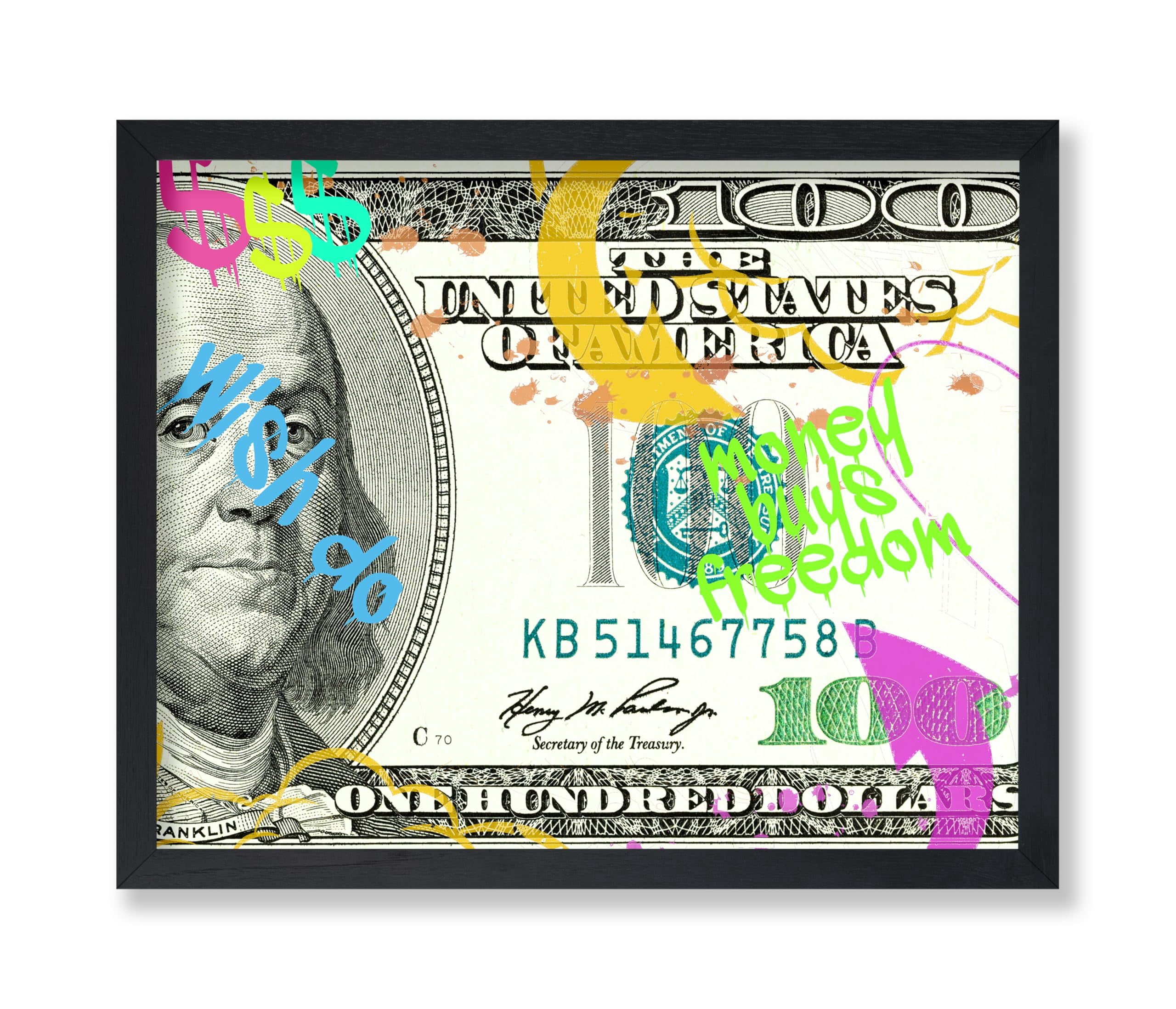 Poster Master Money Buys Freedom Poster - Hundred Dollar Print ...