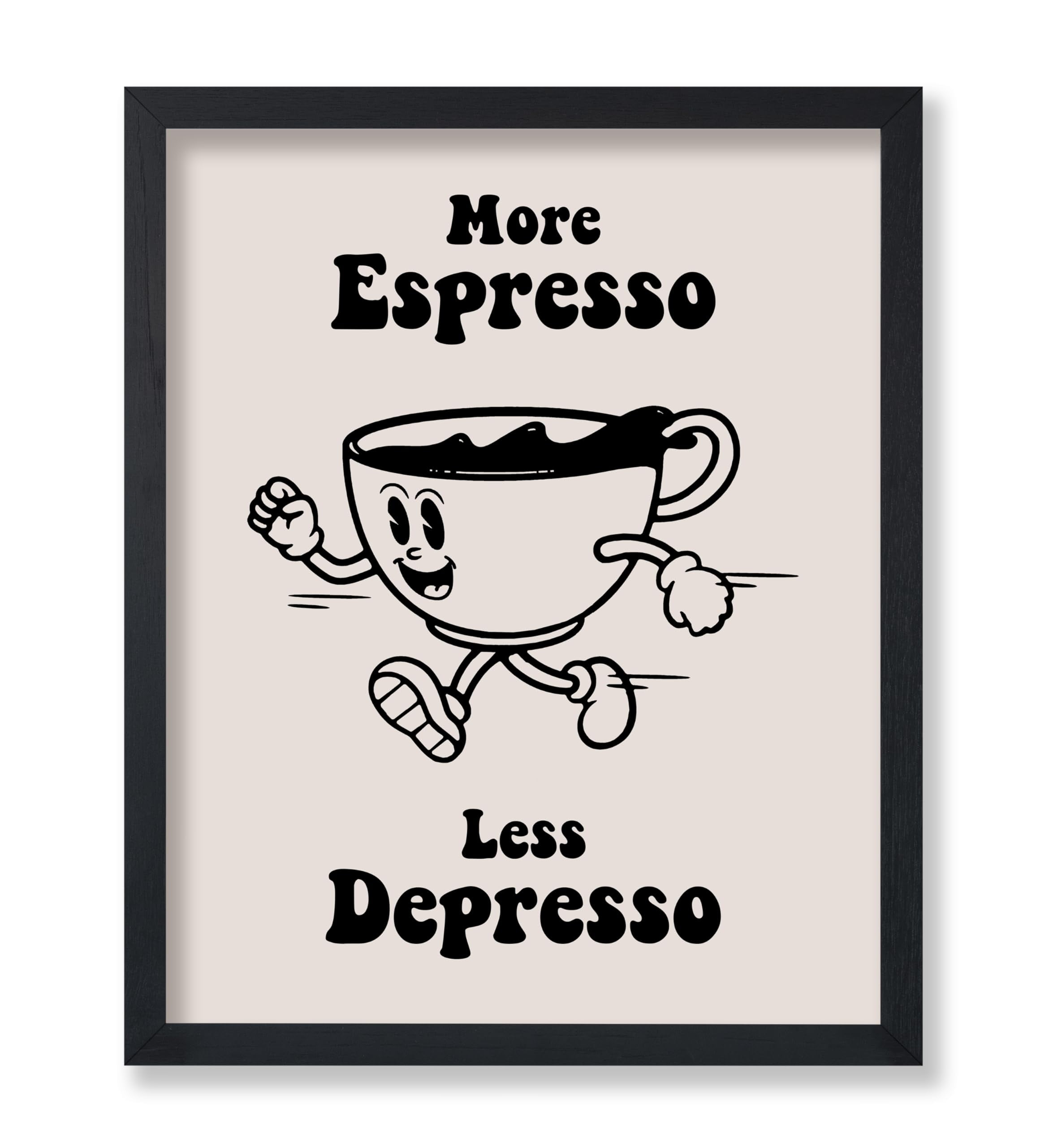 Poster Master More Espresso Less Despresso Poster - Retro Coffee Print - Espresso Art - Funky ...