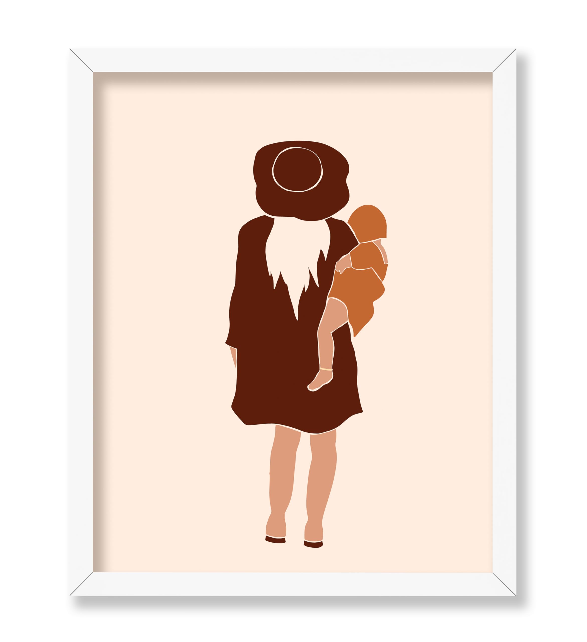 Poster Master Mother Carrying A Child Poster - Retro Family Print ...