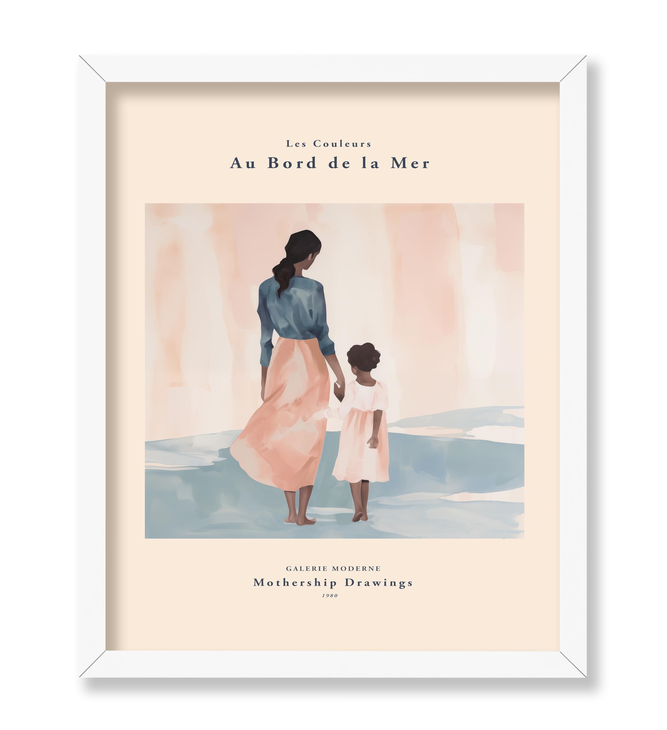 Poster Master Mother and Daughter Poster - At The Seaside Print ...