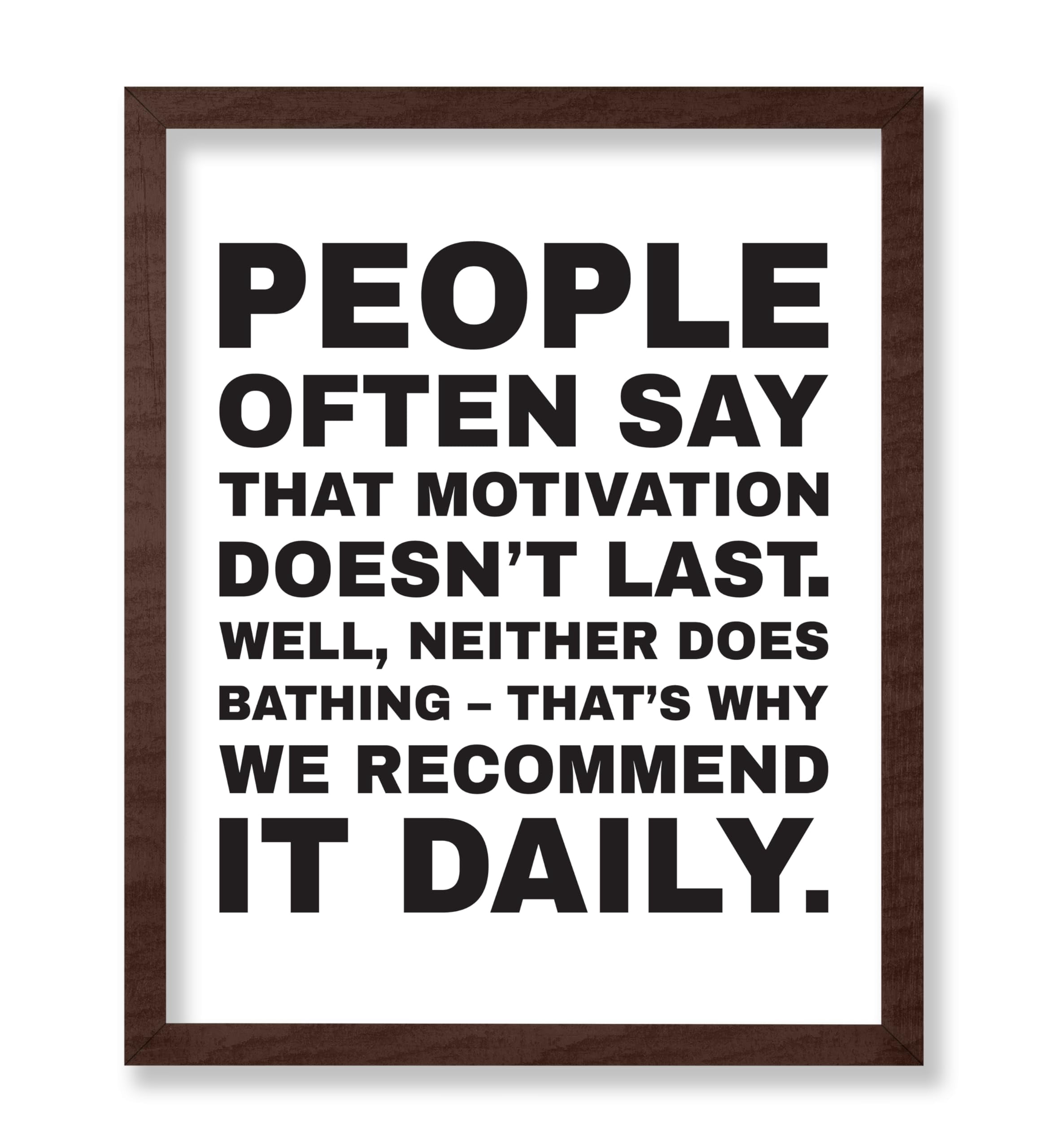 Poster Master Motivation Doesn't Last Poster - White Encouragement ...