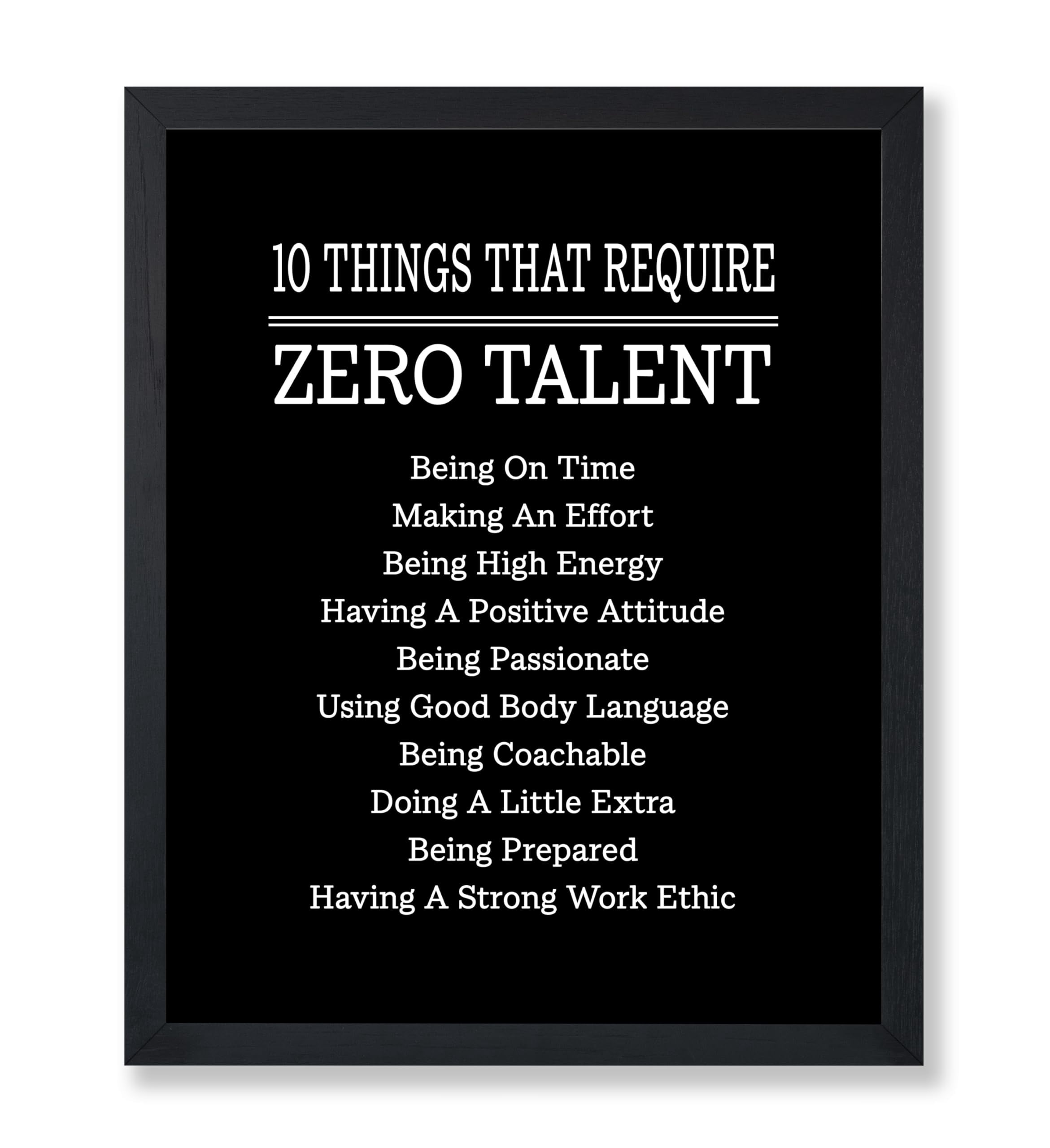 Poster Master Motivational Poster - Inspirational Print - 10 Things ...